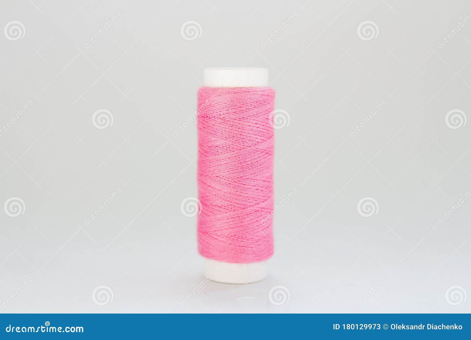 Pink Threads for Sewing on a White Background Stock Image - Image of ...