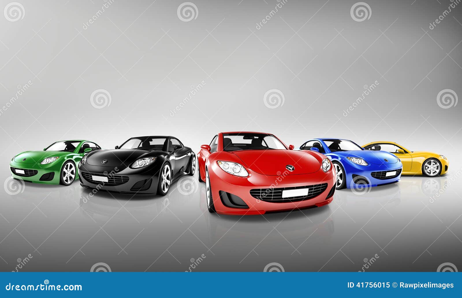 Multi Colored Three Dimensional Modern Cars Stock Illustration ...