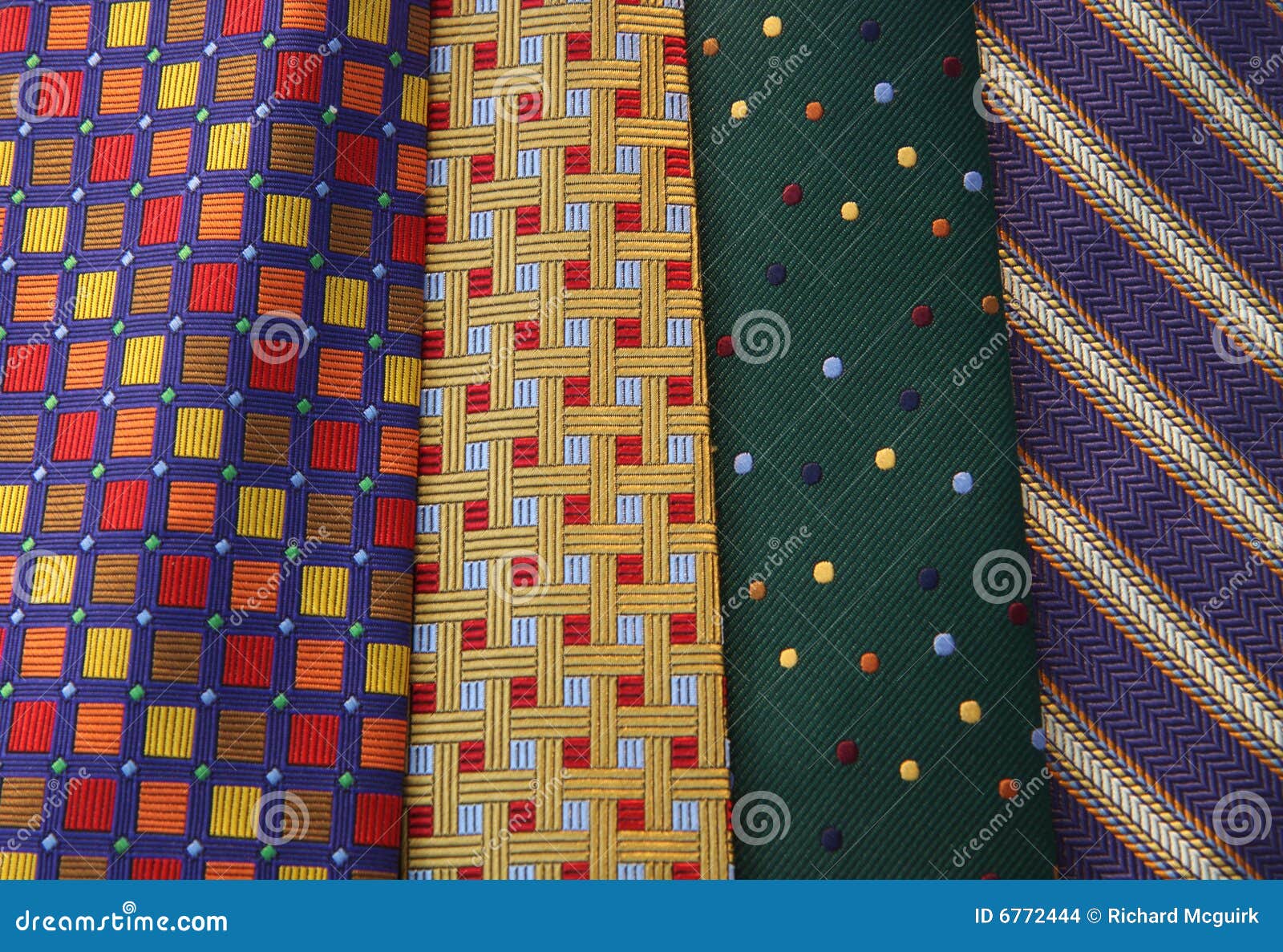 Multi-colored ties stock photo. Image of horizontal, silk - 6772444