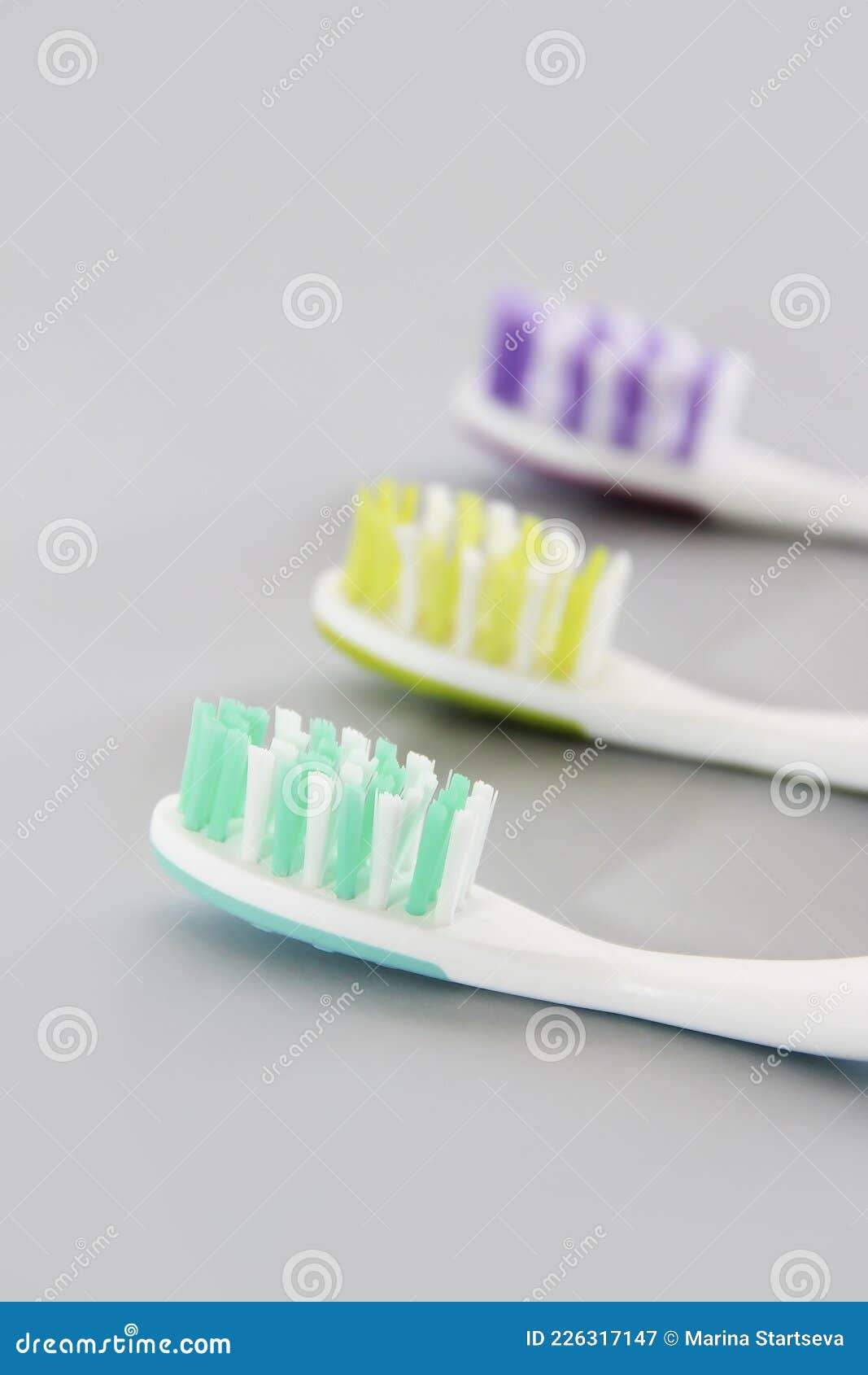 Multi-colored Toothbrushes for Brushing Teeth Stock Image - Image of ...