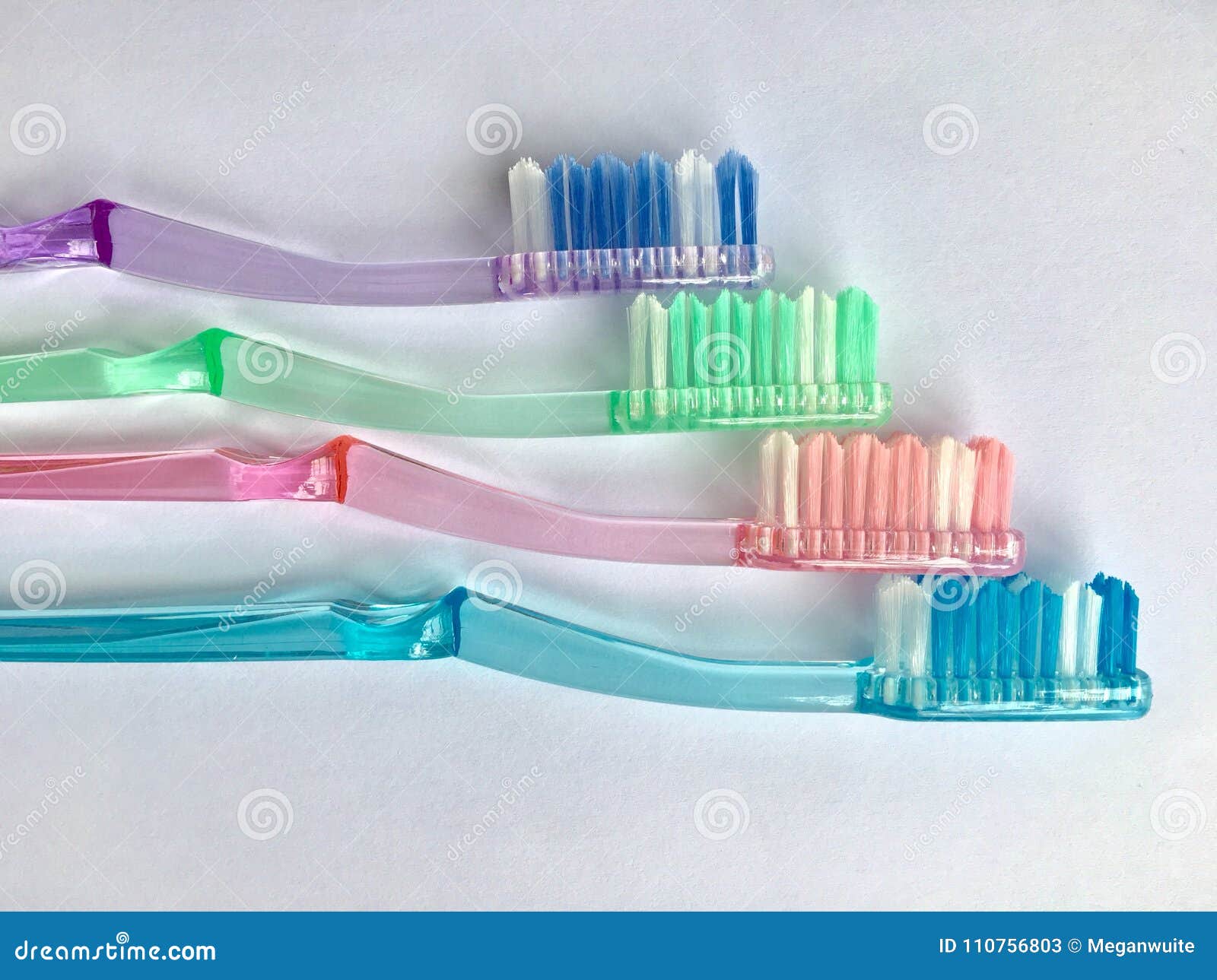 Colorful toothbrushes stock image. Image of hygeine - 110756803