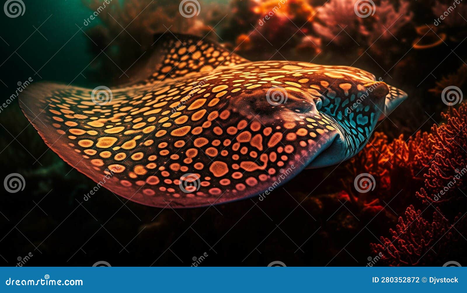 Multi Colored Tropical Fish Swimming in Close Up Underwater Seascape ...