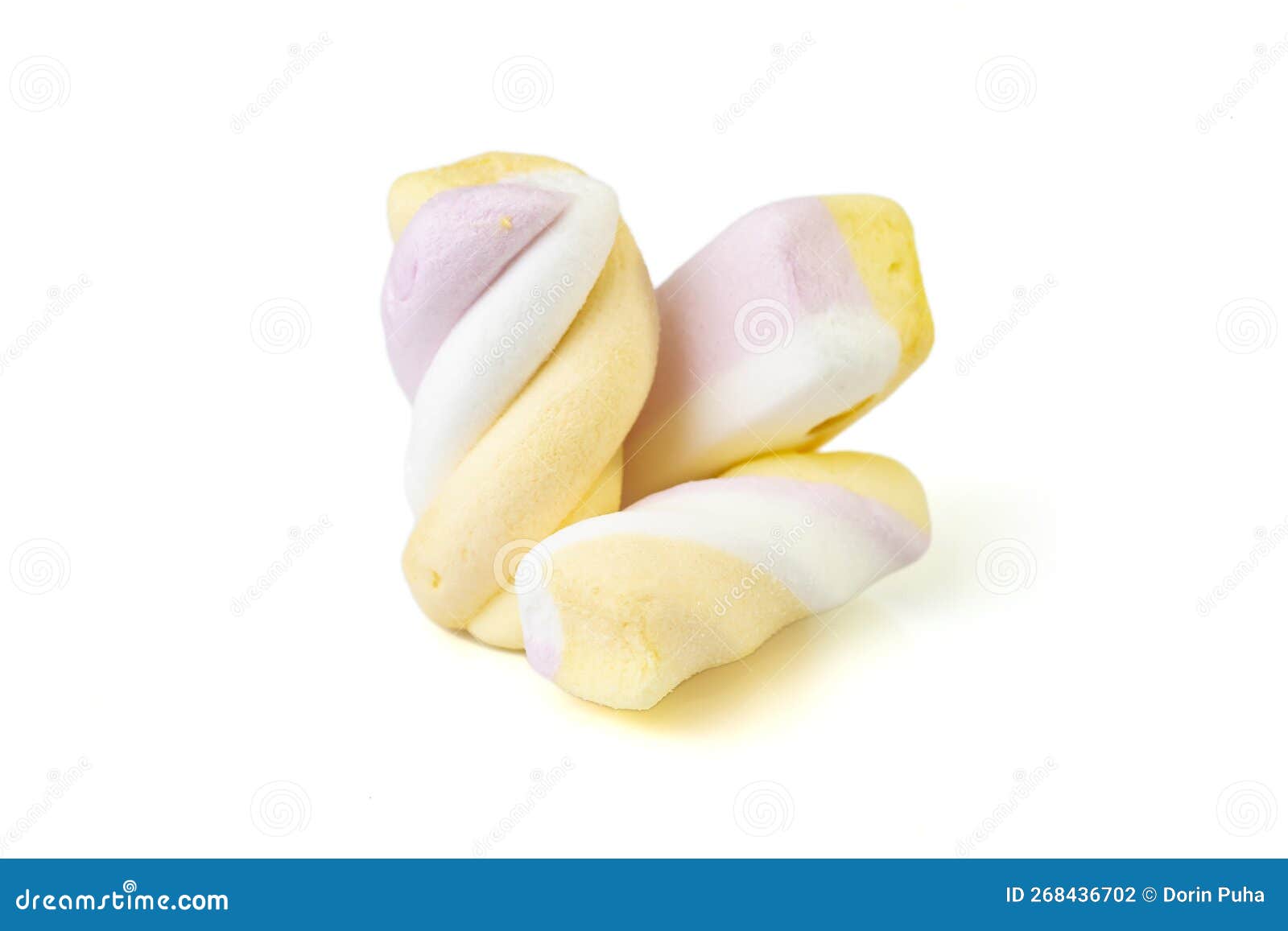 Multi-colored Twisted Marshmallows, Soft Focus Close Up Stock Photo ...