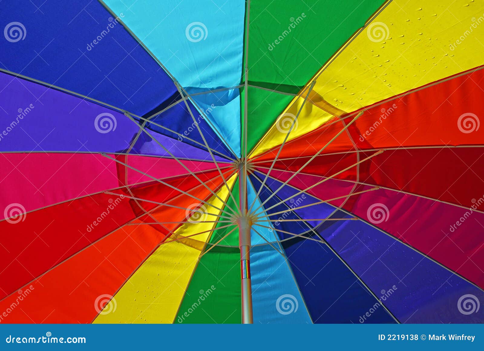Multi-Colored Umbrella stock photo. Image of rainbow, colors - 2219138