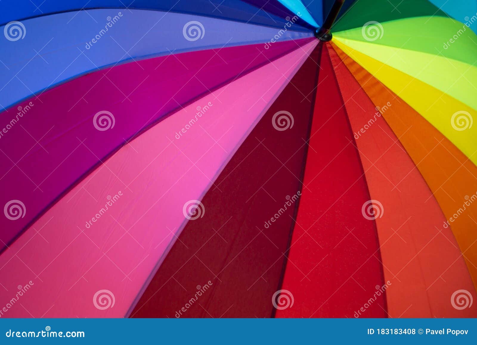 A Multi-colored Umbrella Close-up on the Stage Stock Photo - Image of ...