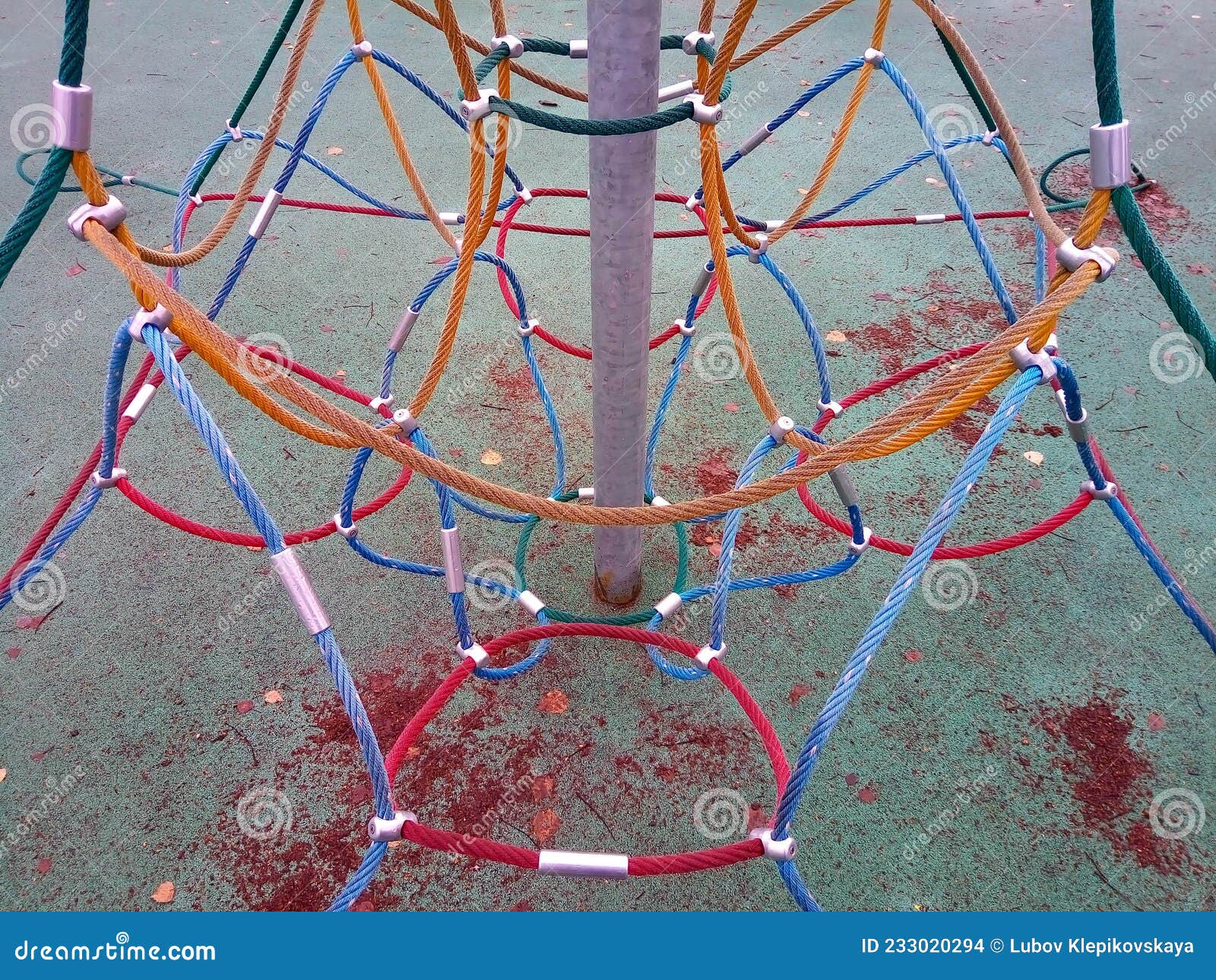 Multi-colored Variety and Group of Ropes for Climbing on the Playground ...