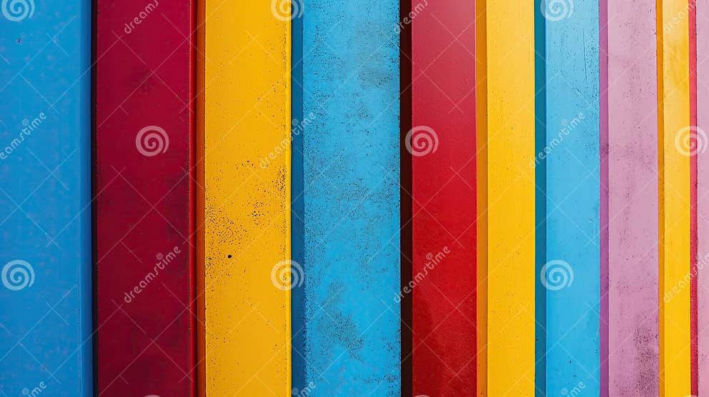 Multi-colored Vertical Slats Stock Image - Image of pattern, panel ...