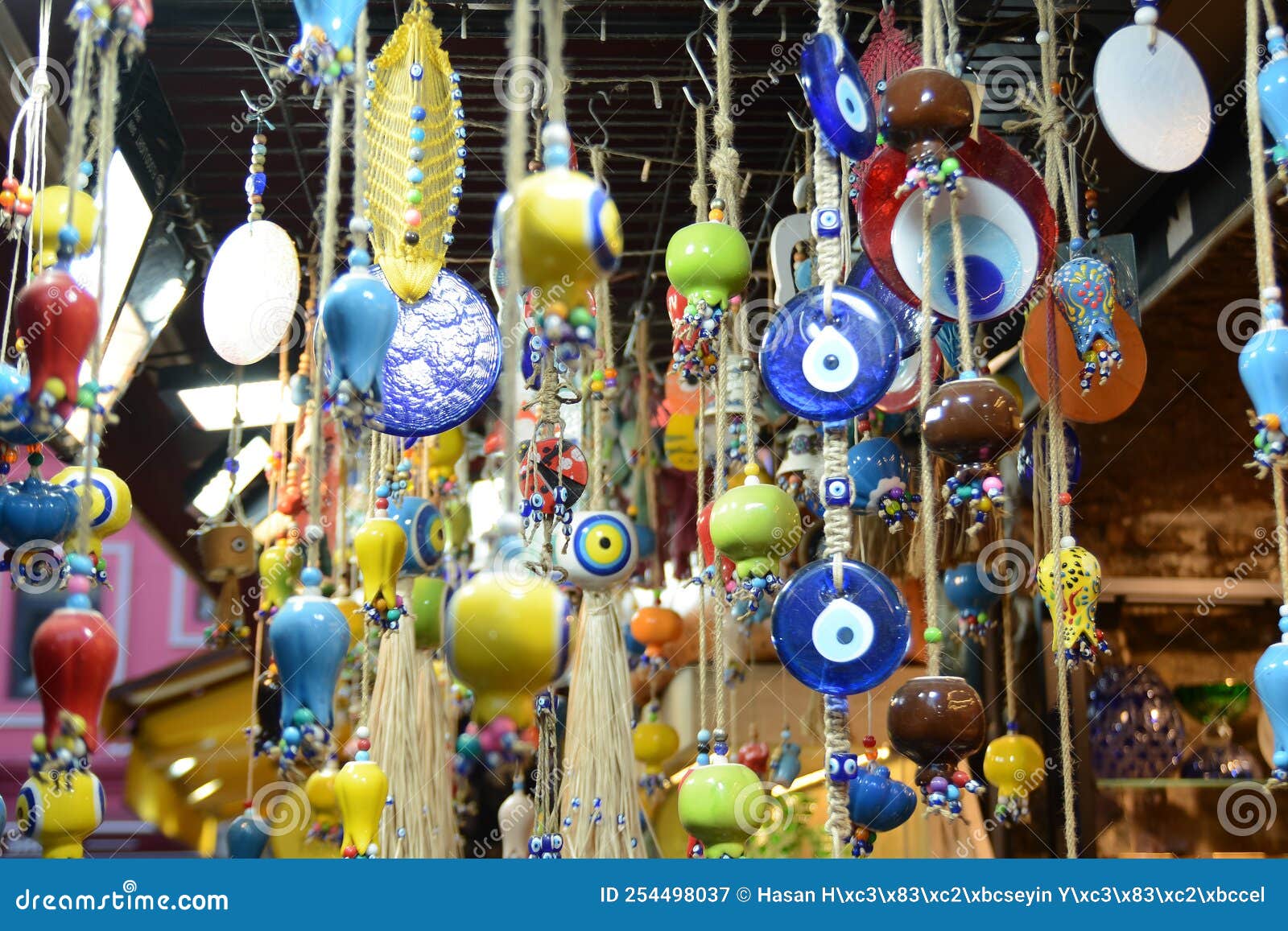 Multi-colored Wall and Ceiling Retro Ornaments, Various Ceramics and ...