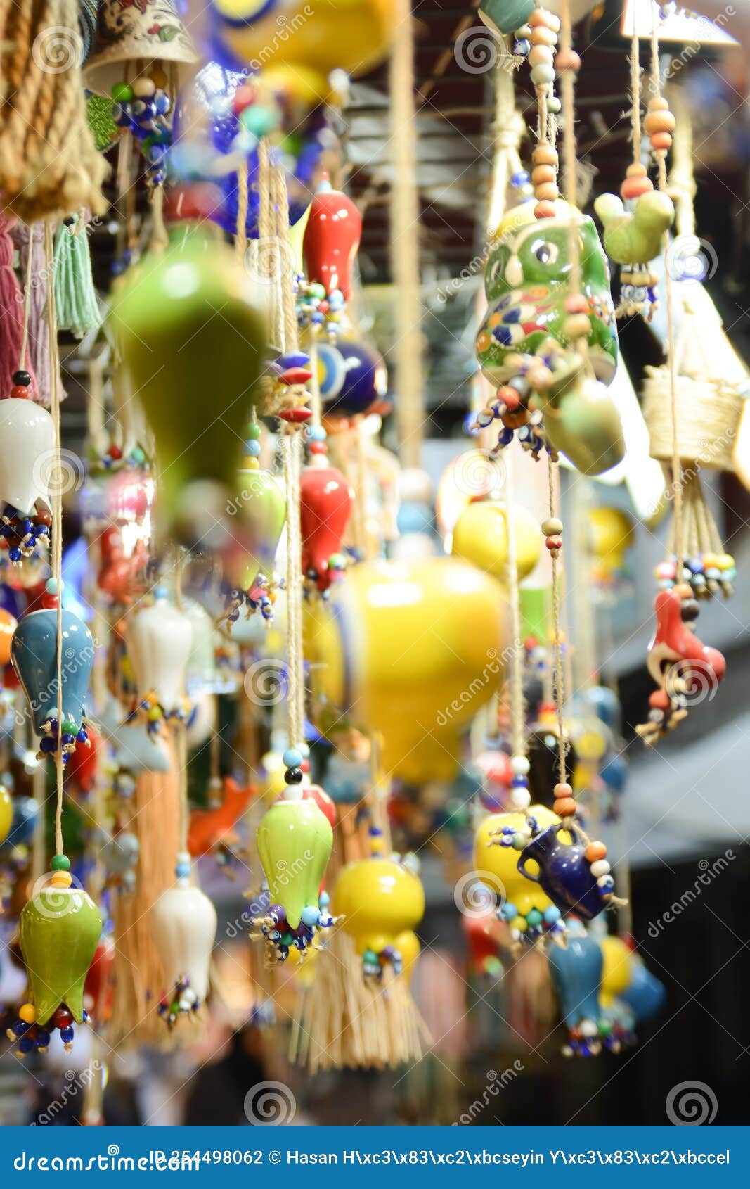 Multi-colored Wall and Ceiling Retro Ornaments, Various Ceramics and ...