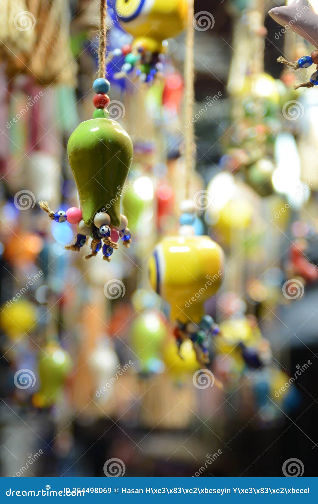 Multi-colored Wall and Ceiling Retro Ornaments, Various Ceramics and ...