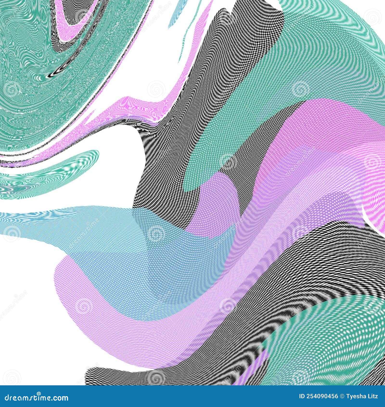 Multi-colored Warped Texture Stock Illustration - Illustration of ...