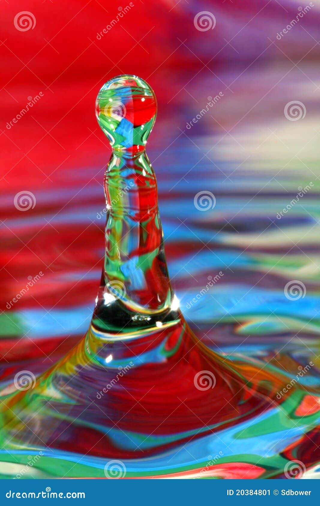 Multi Colored Water Drop-splash Stock Image - Image of multi, motion ...