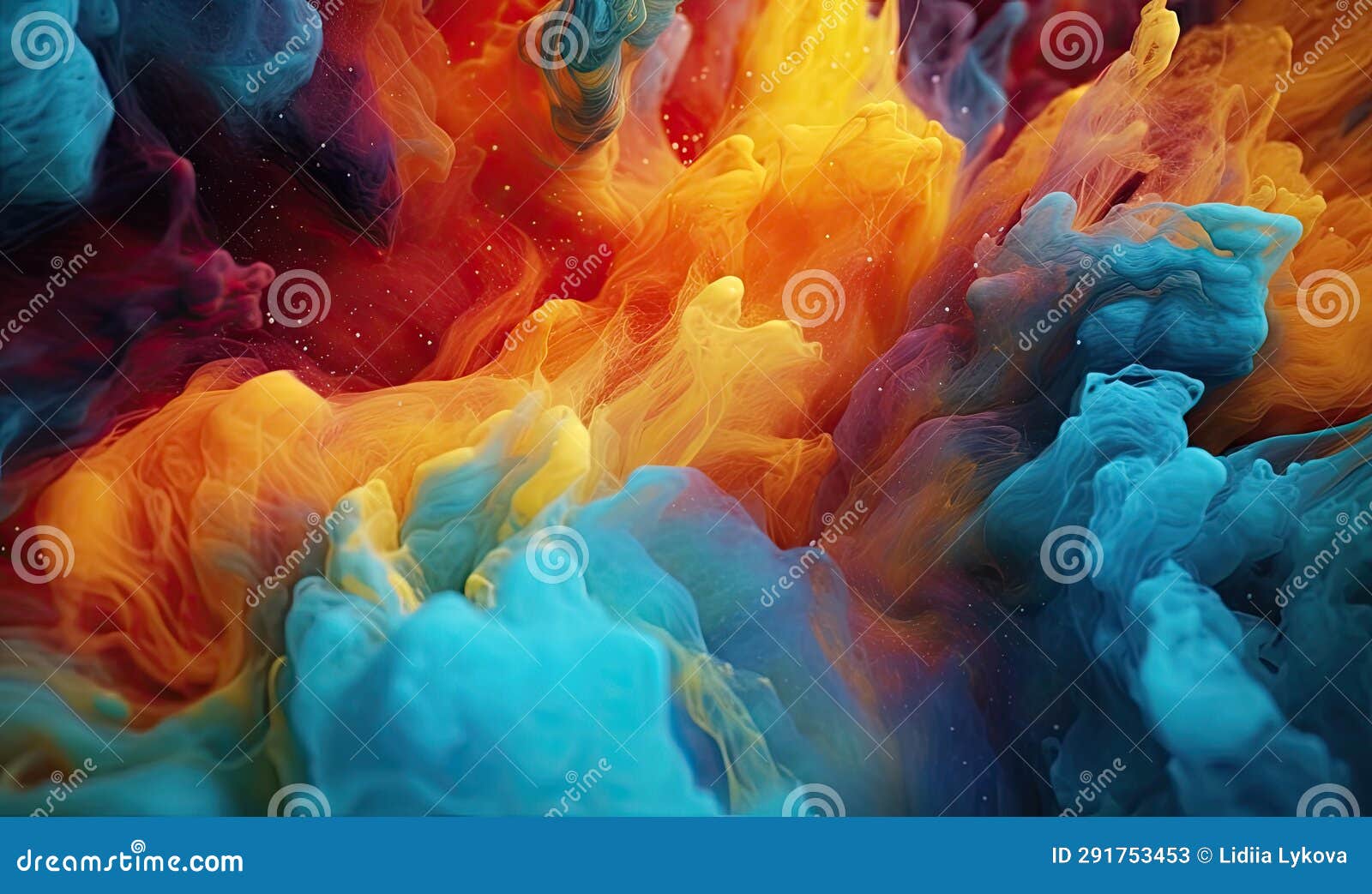 Multi Colored Watercolor Wallpaper. Created with Generative AI Tools ...