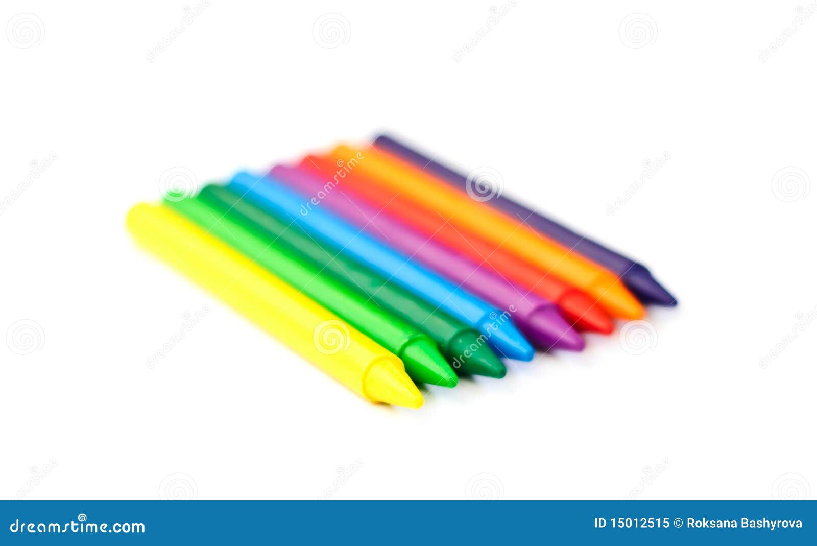 Multi-colored wax crayons stock image. Image of green - 15012515