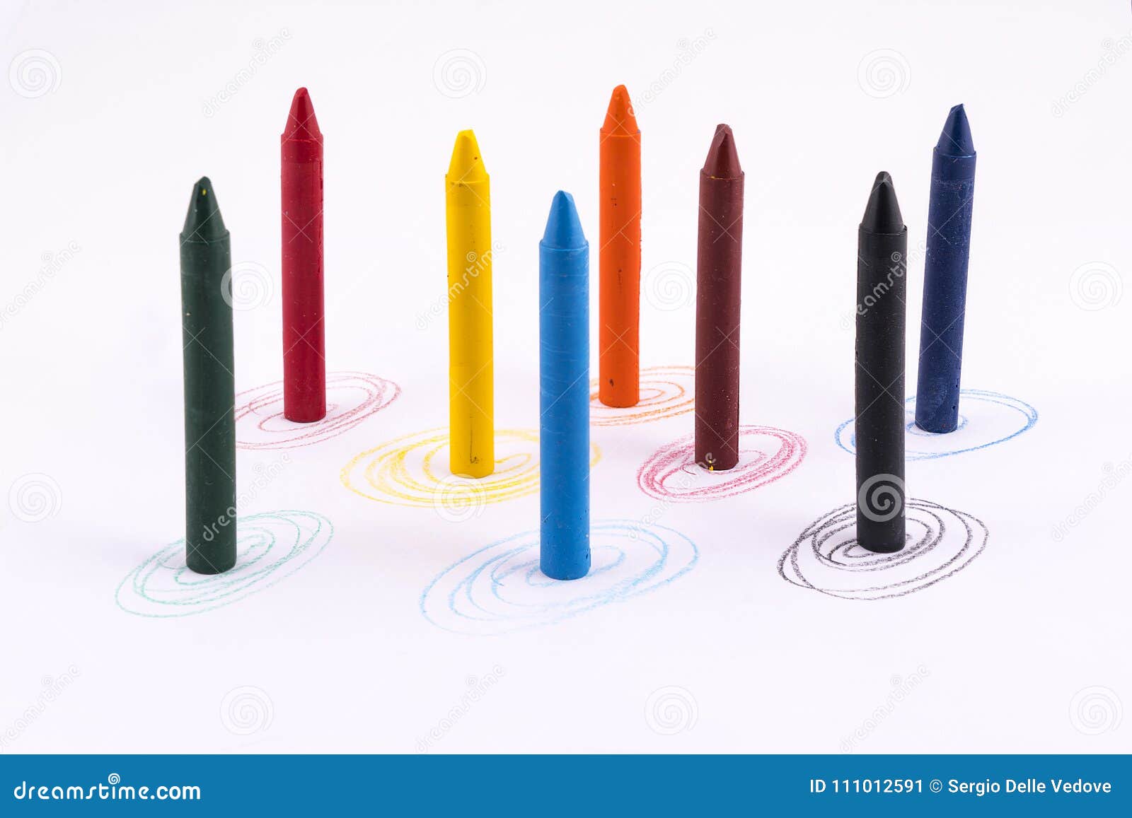 Multi colored wax crayons stock image. Image of multicolor - 111012591