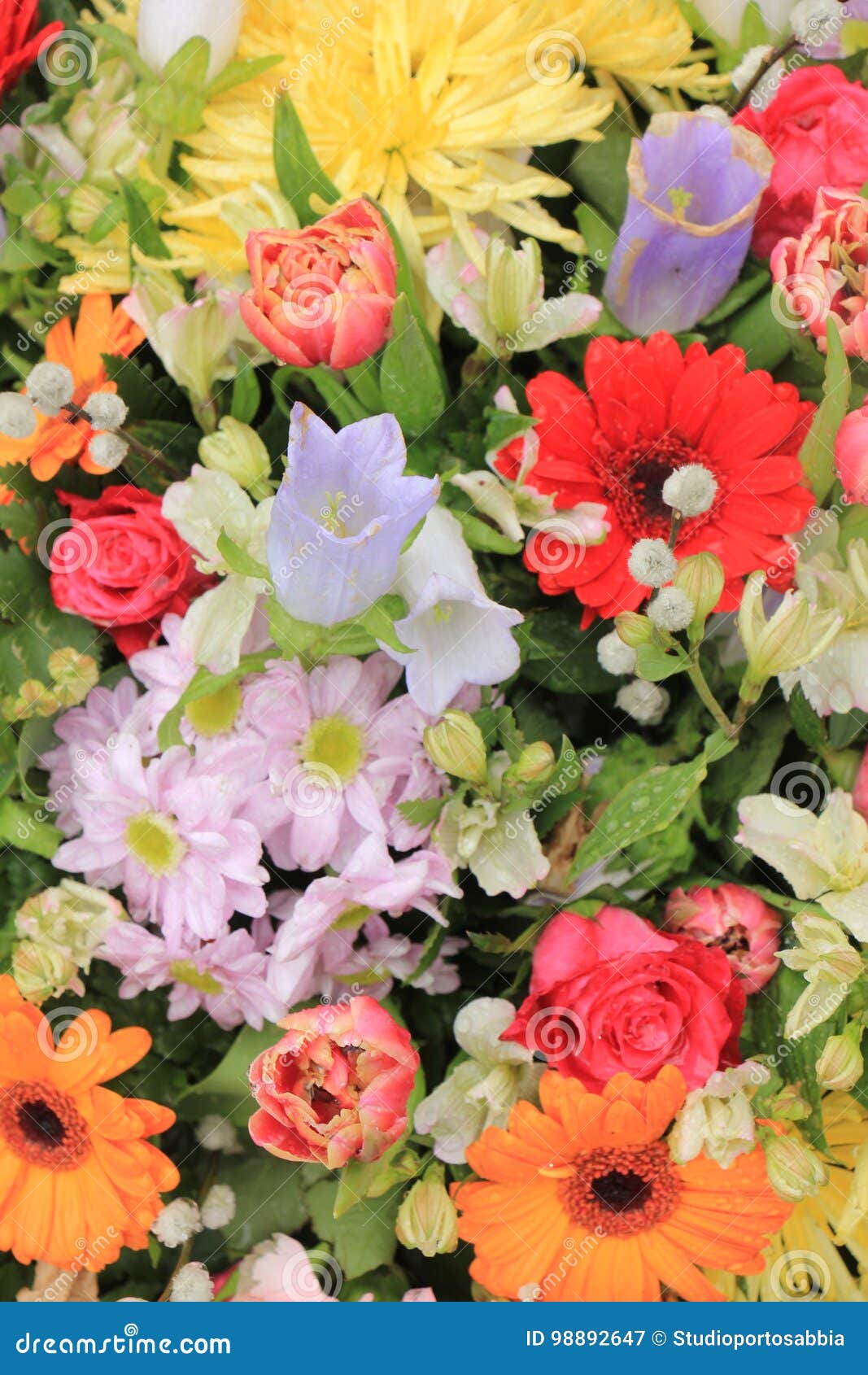 Multi Colored Wedding Flowers Stock Image - Image of decoration, floral ...