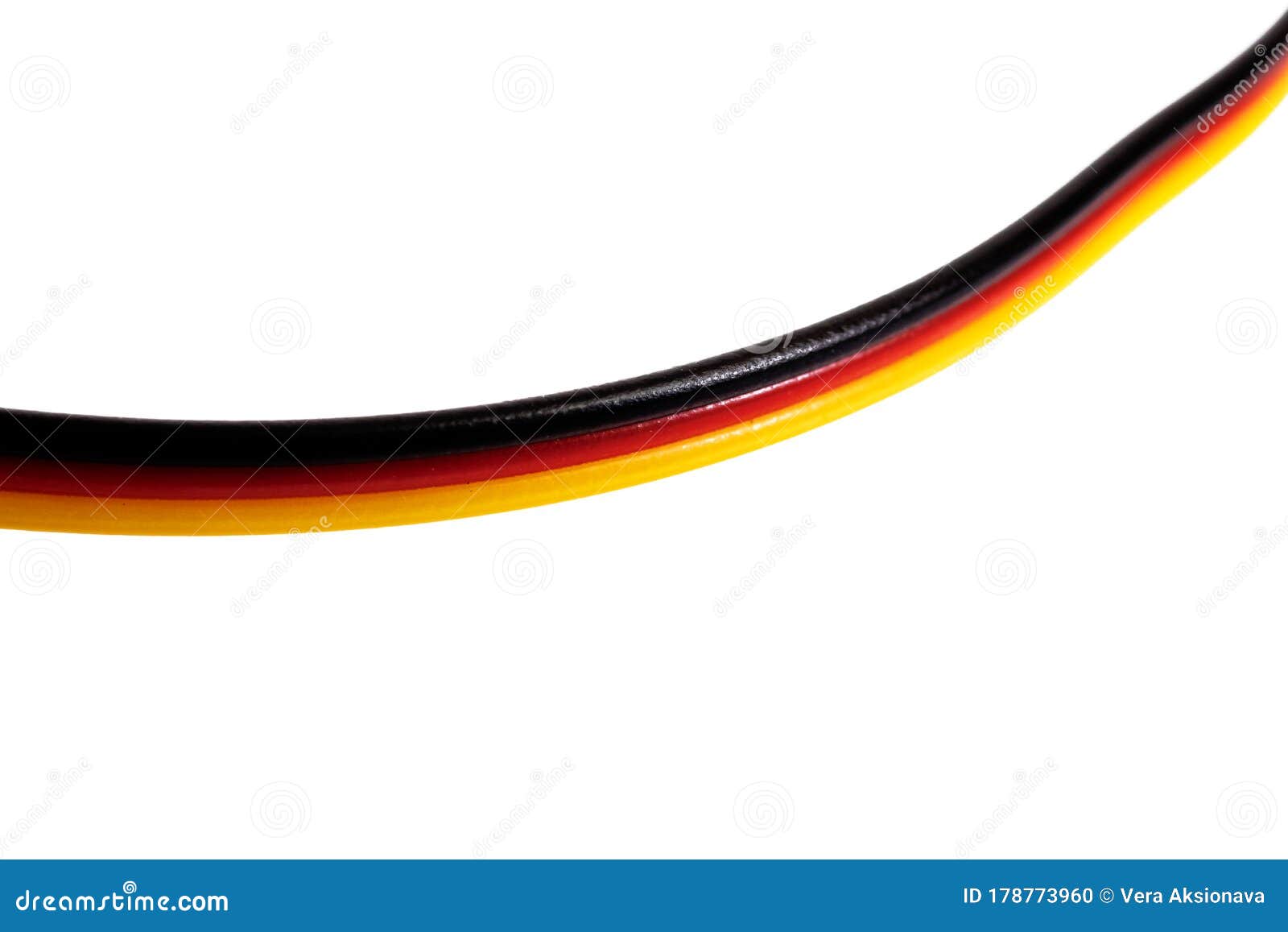 Multi-colored Wire Isolated on a White Background Stock Photo - Image ...