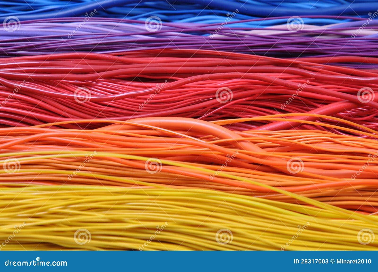 Multi-colored wires stock image. Image of global, macro - 28317003