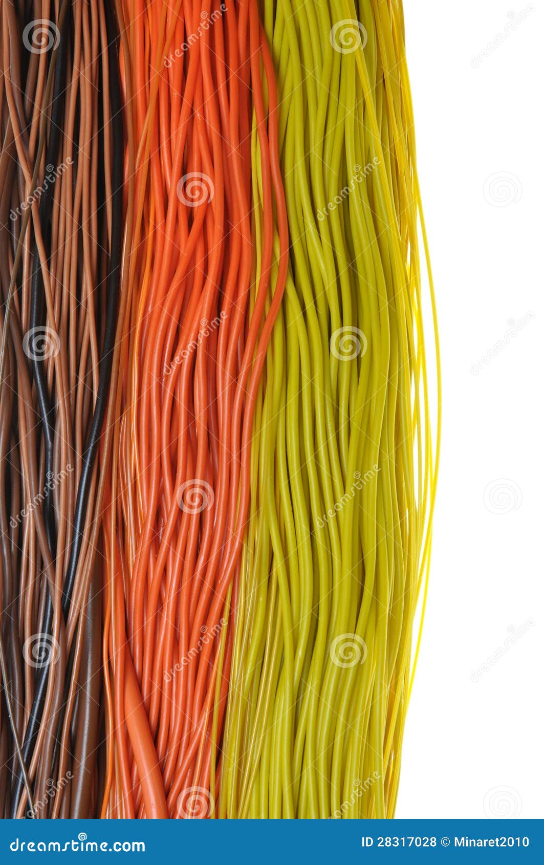 Multi-colored wires stock photo. Image of equipment, cable - 28317028