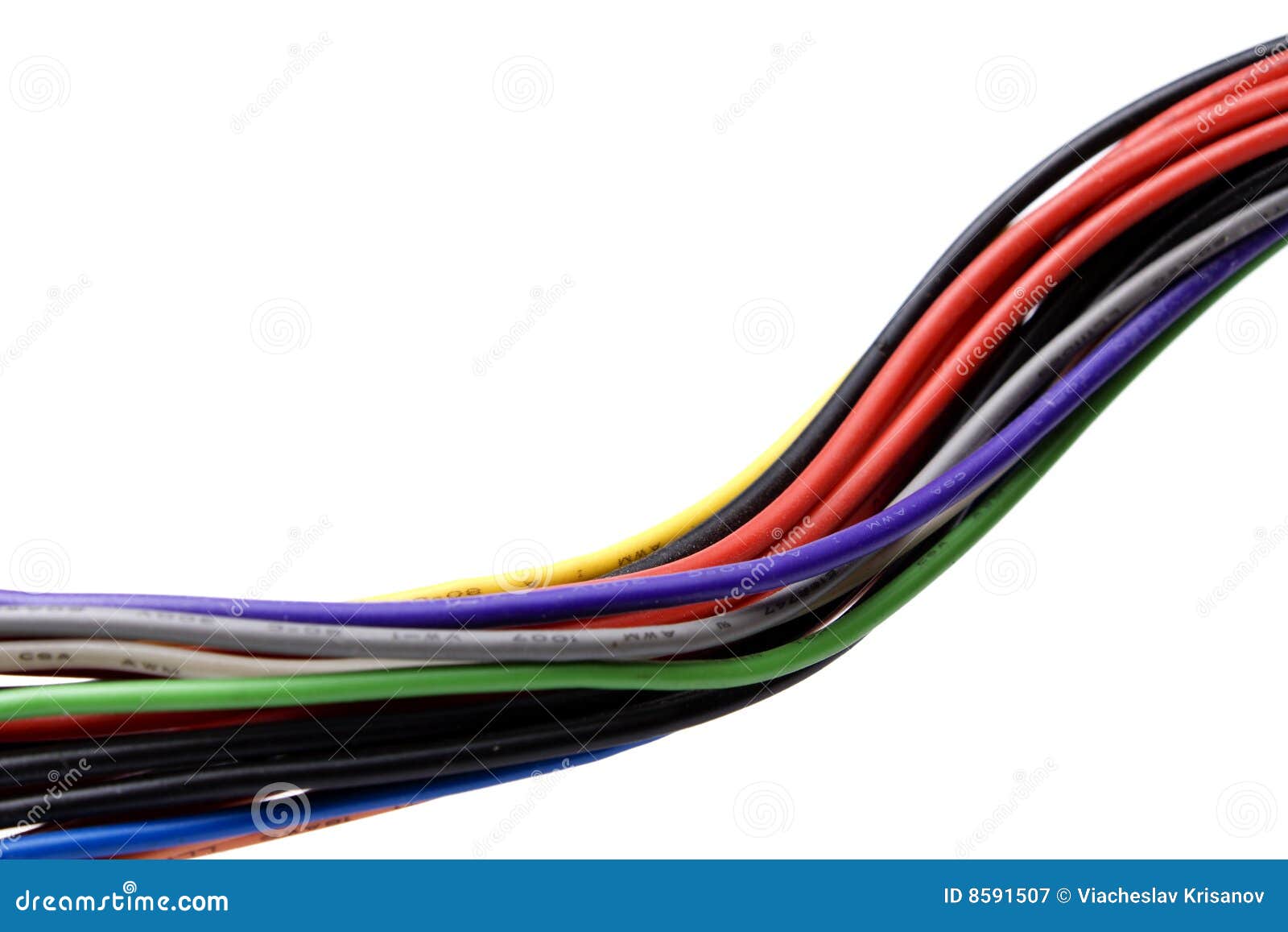Multi colored wires stock image. Image of gray, electricity - 8591507