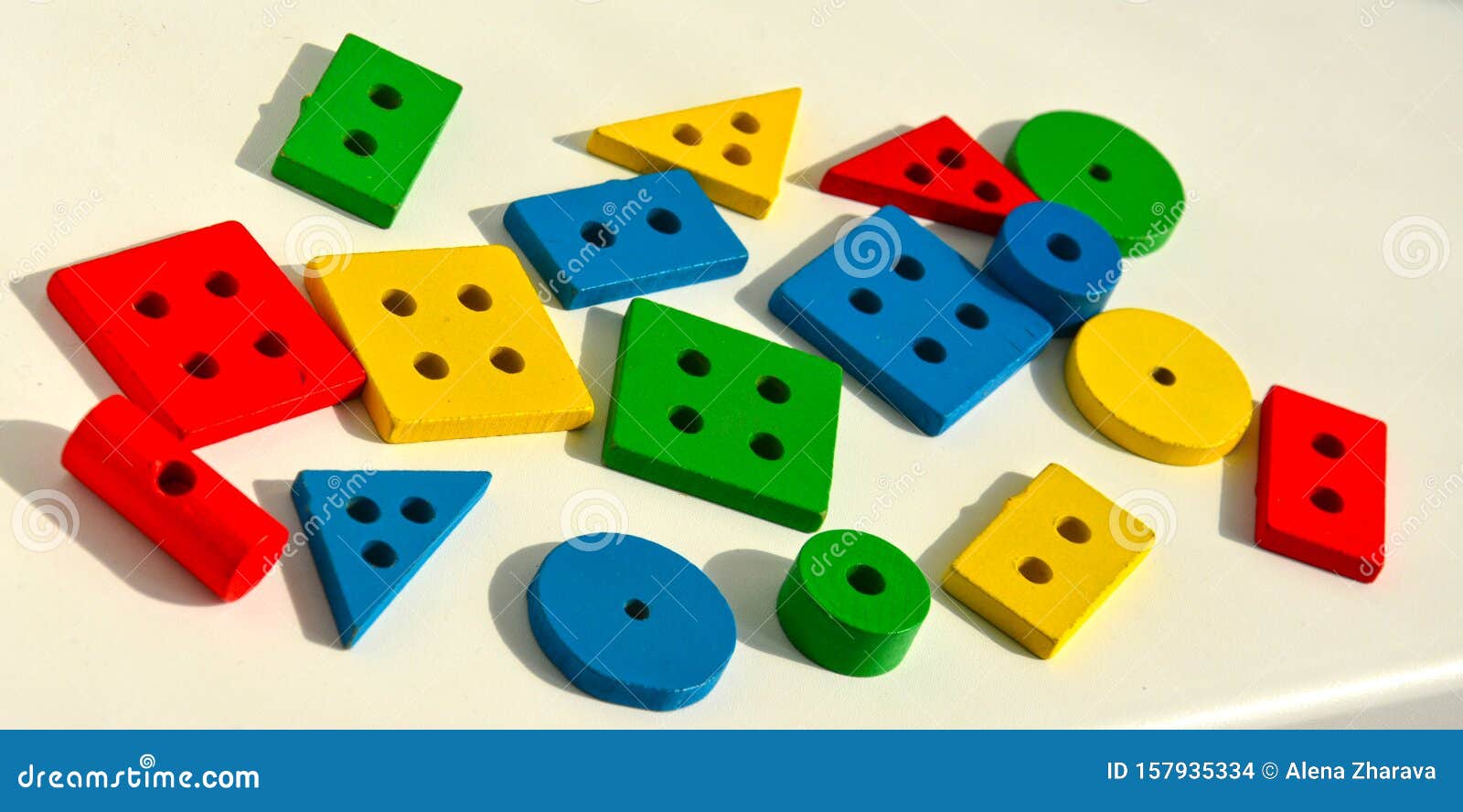 Multi-colored Geometric Shapes for the Development of Children Stock ...