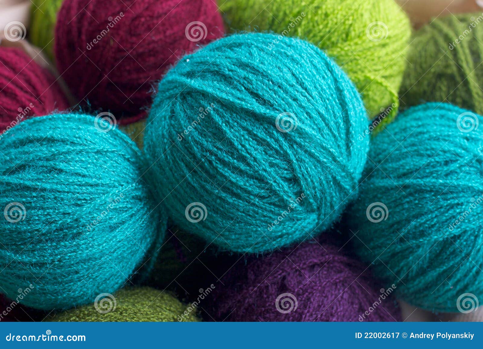 Multi-colored wool threads stock image. Image of stitch - 22002617
