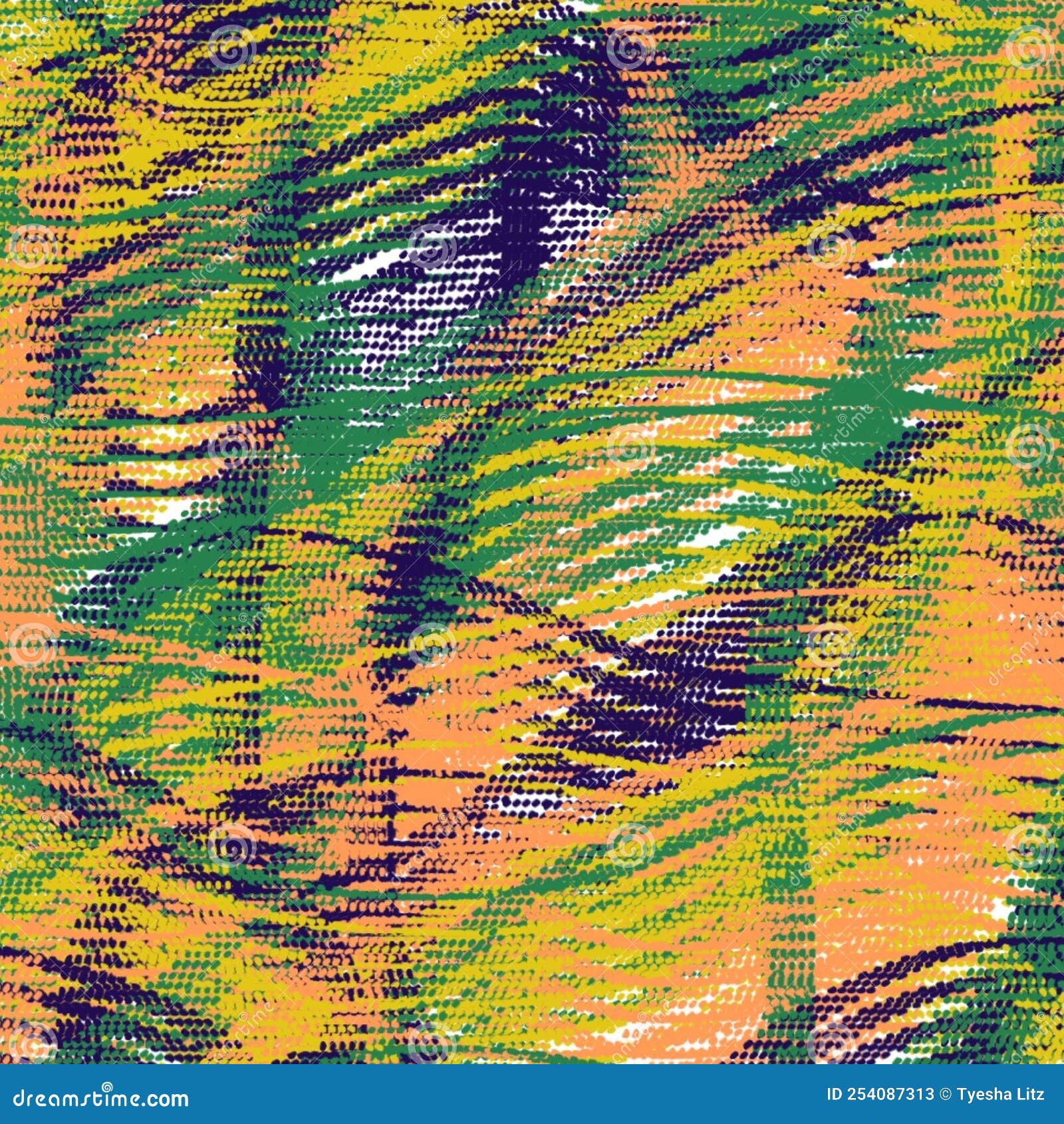 Multi Colored Woven Thread Design Stock Illustration - Illustration of ...