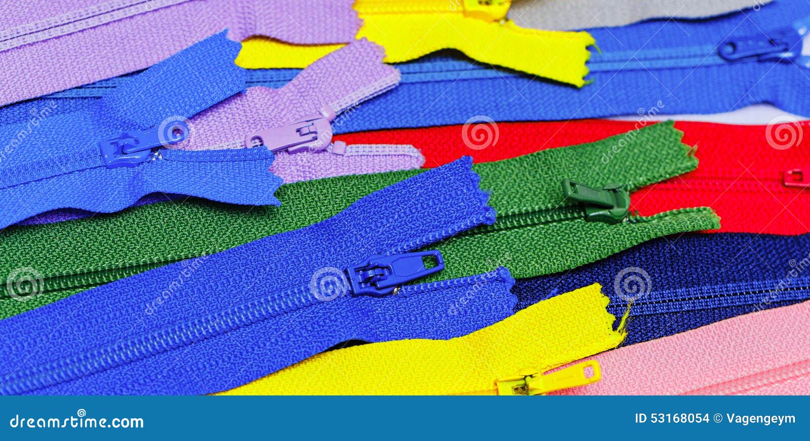 Multi-colored zipper stock photo. Image of blue, pink - 53168054