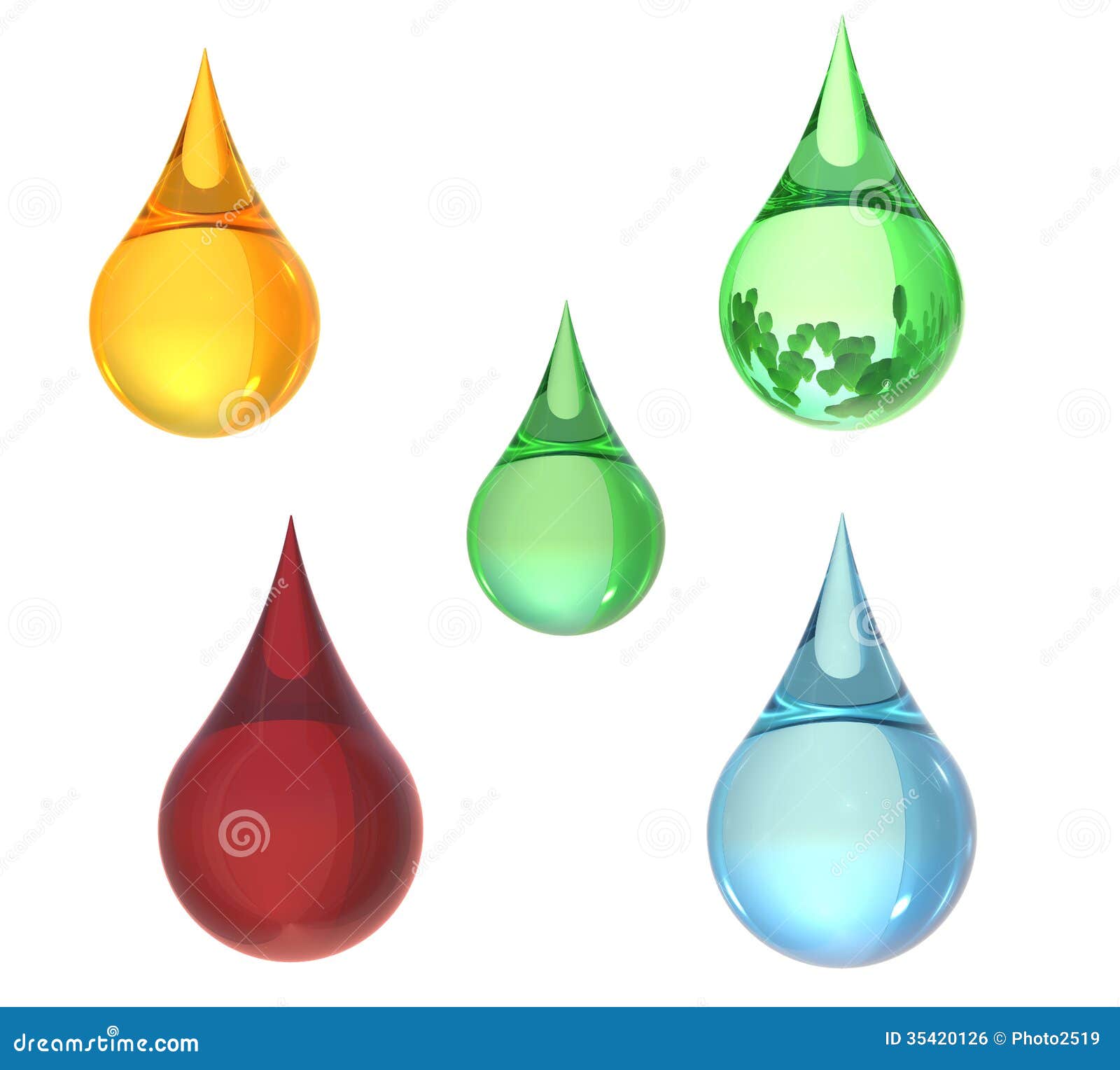 Multi colorful drop stock illustration. Illustration of symbol - 35420126