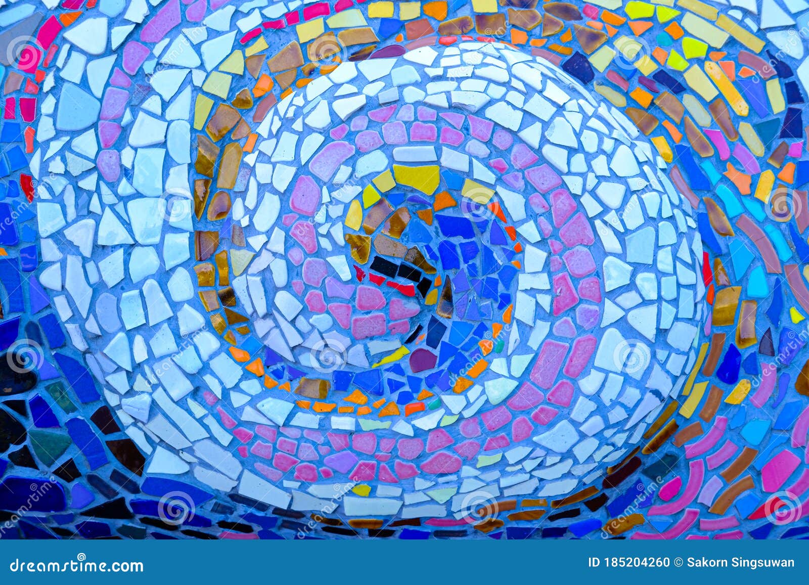 Multi Colorful Stone Mosaic Tiles on the Wall As Background or Texture ...