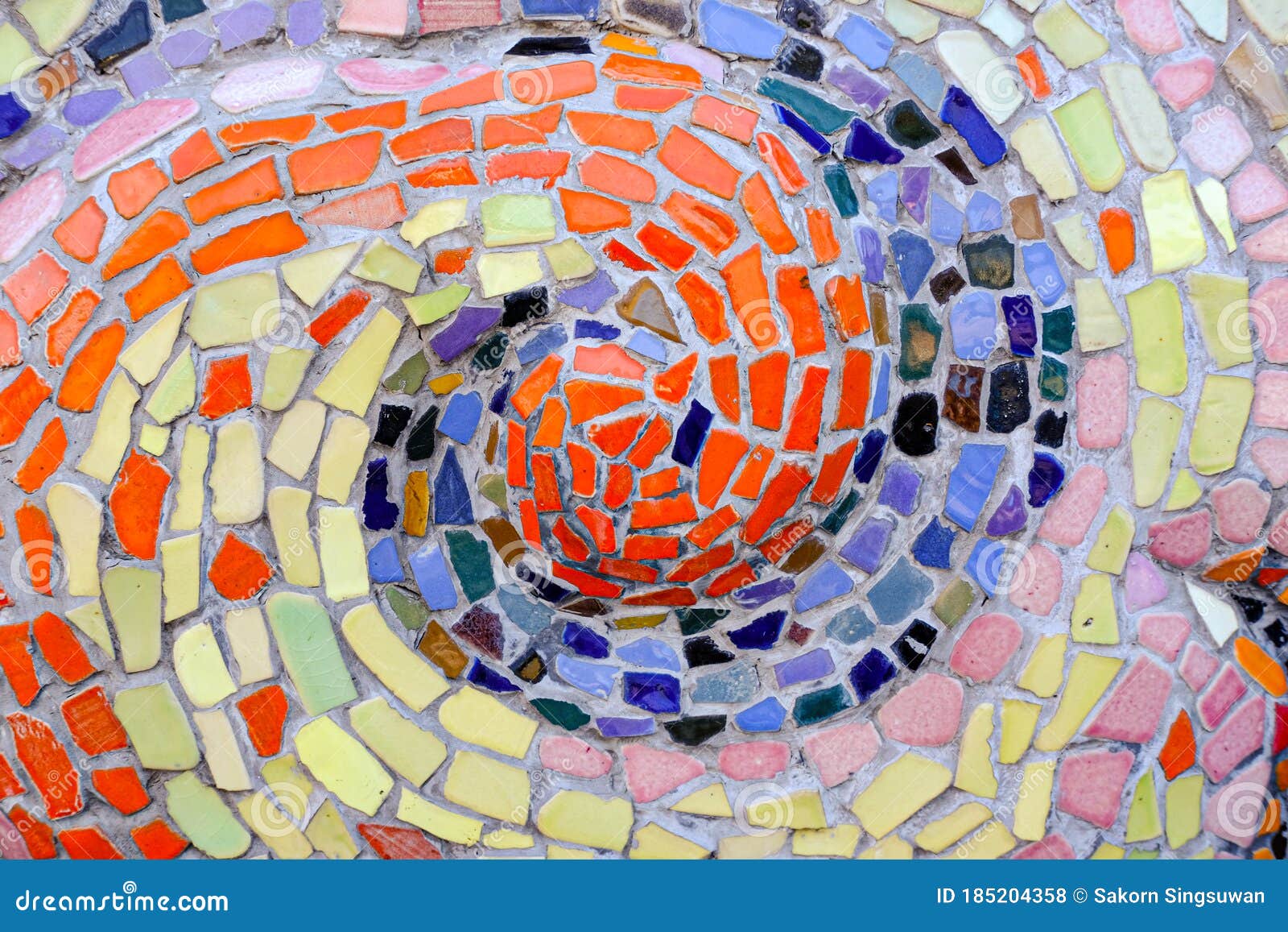 Multi Colorful Stone Mosaic Tiles on the Wall As Background or Texture ...