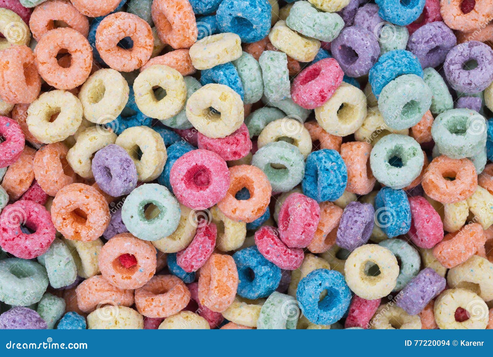 Multi Colorful Sugary Cereal Background Stock Photo - Image of wood ...