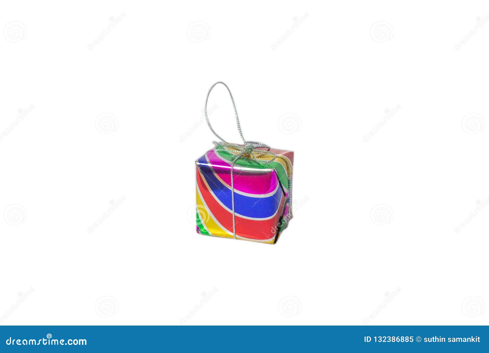 Multi Colors Gift Box Isolate on White Background Stock Image - Image ...