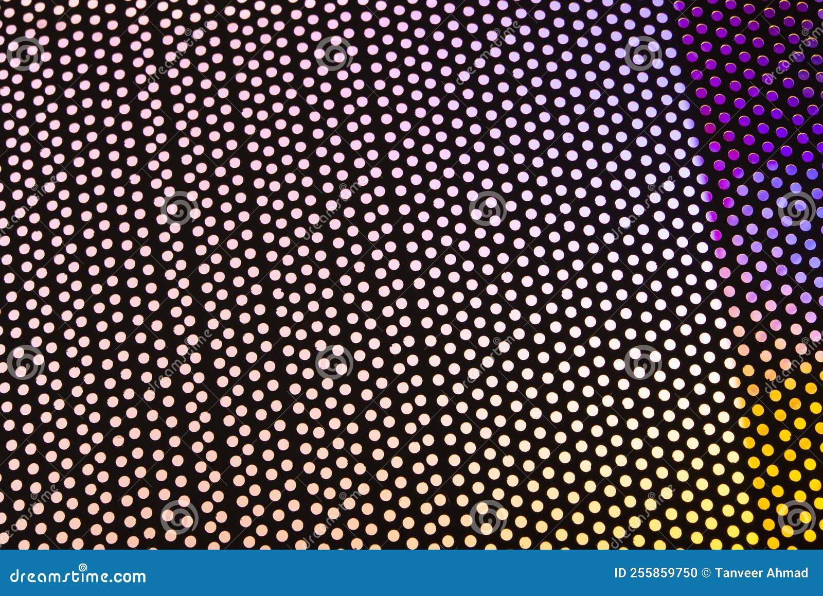 Multi Colors Light Passing through Metal Sheet Making a Wallpaper Stock ...