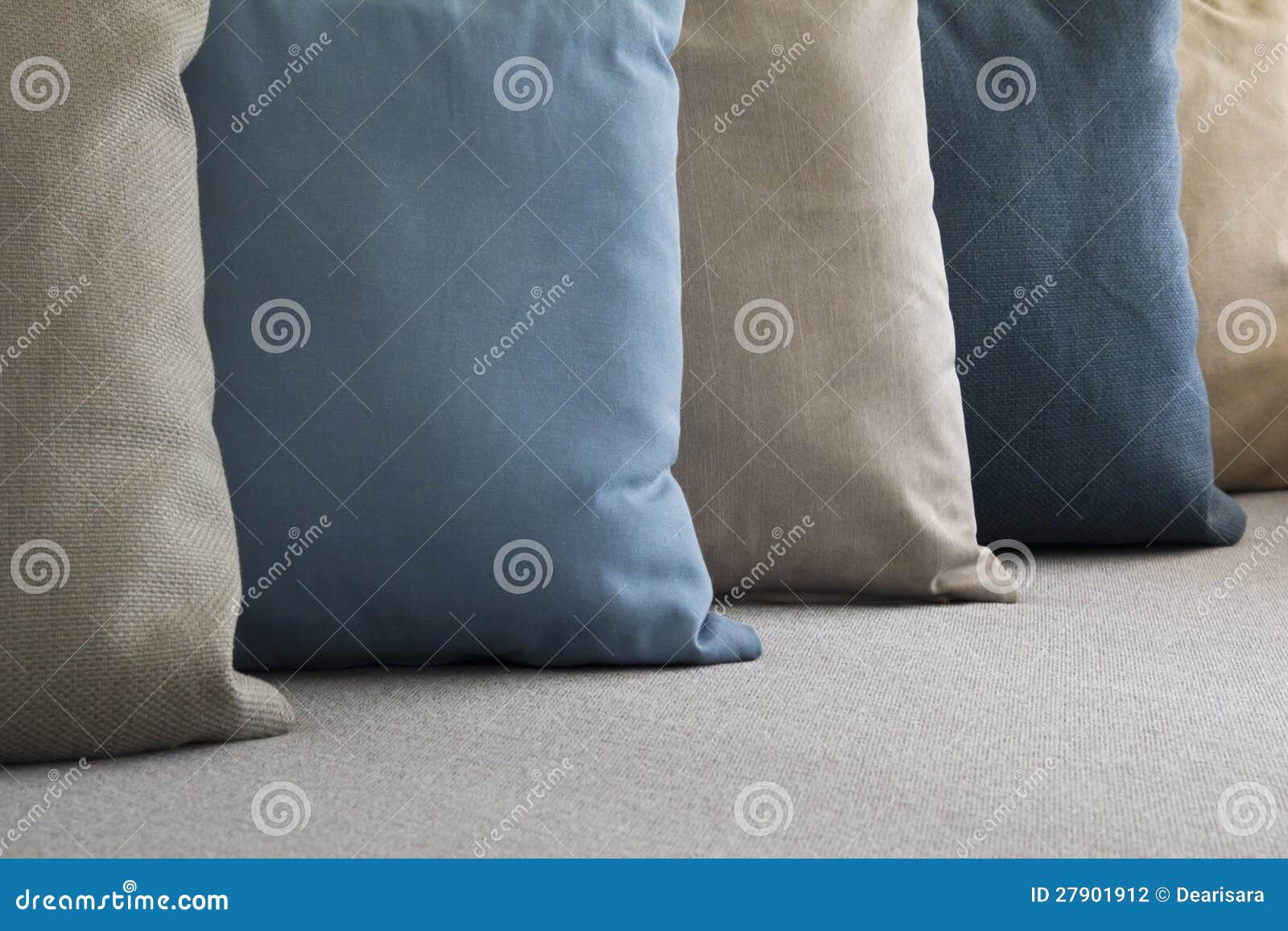 Multi Colors Pillows for Decor Stock Photo - Image of textile ...