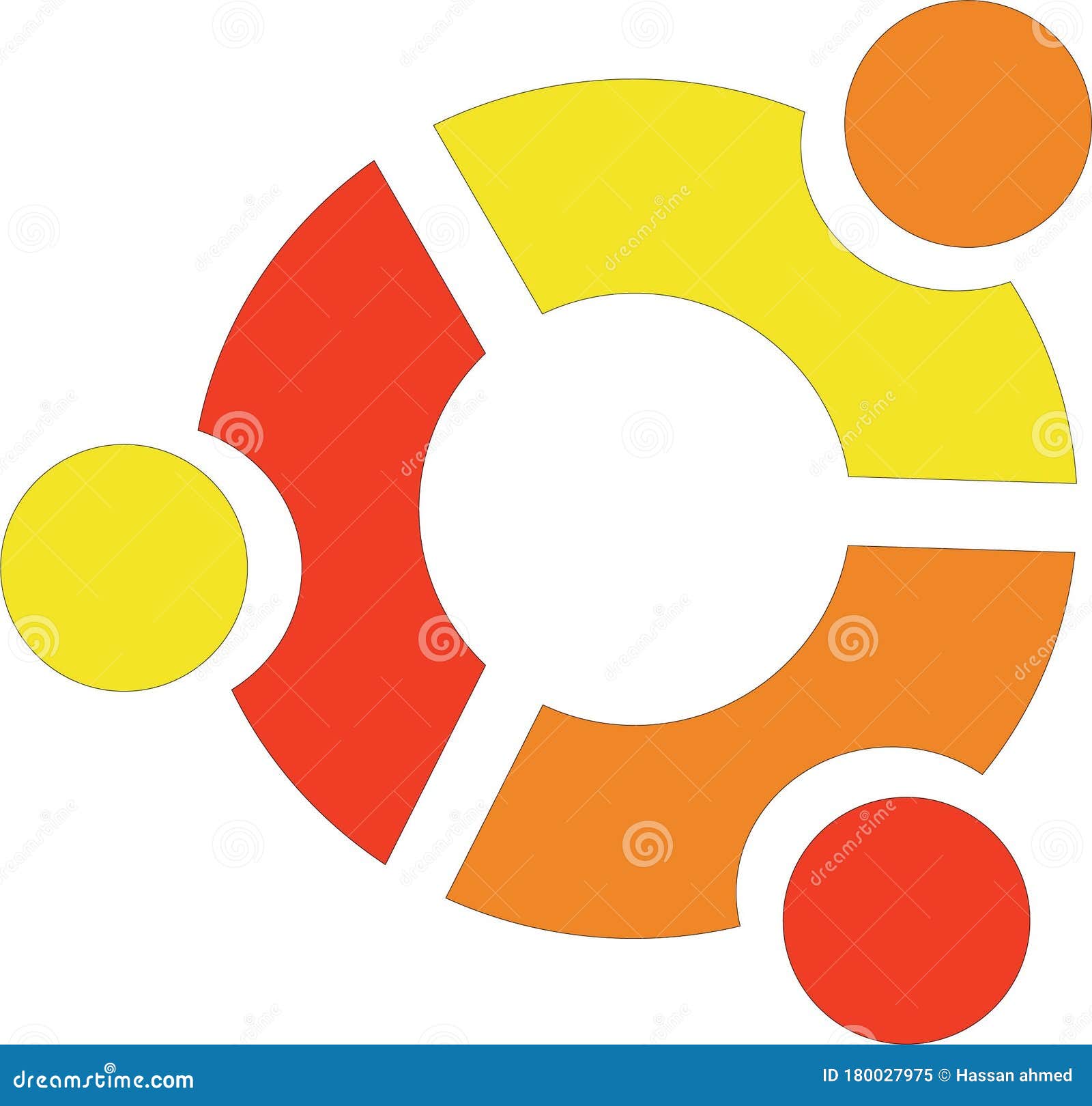 Multi Colour Circul Shape Logo Design Stock Illustration - Illustration ...