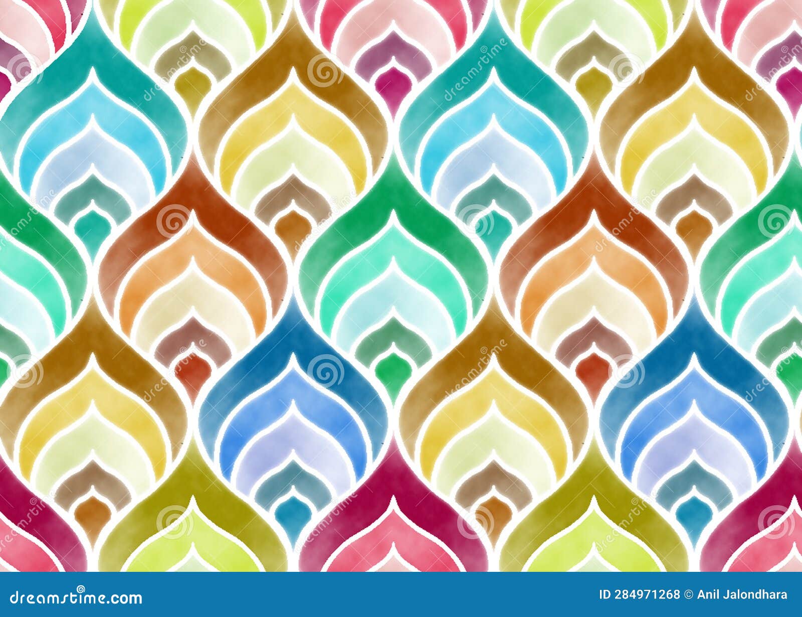Multi Colour Cloud Effect Texture Seamless Abstract Pattern Stock ...