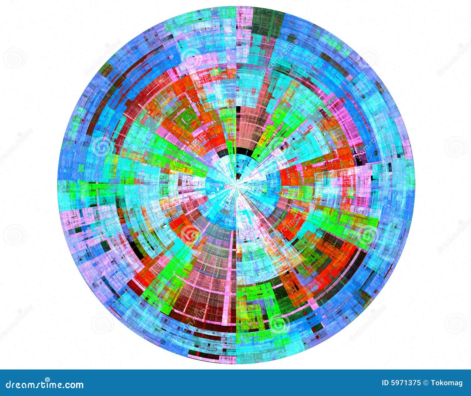 Multi-colour disk stock illustration. Illustration of abstract - 5971375