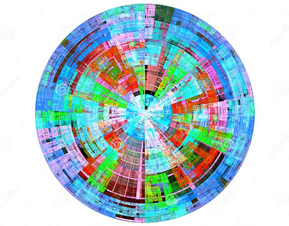 Multi-colour disk stock illustration. Illustration of abstract - 5971375