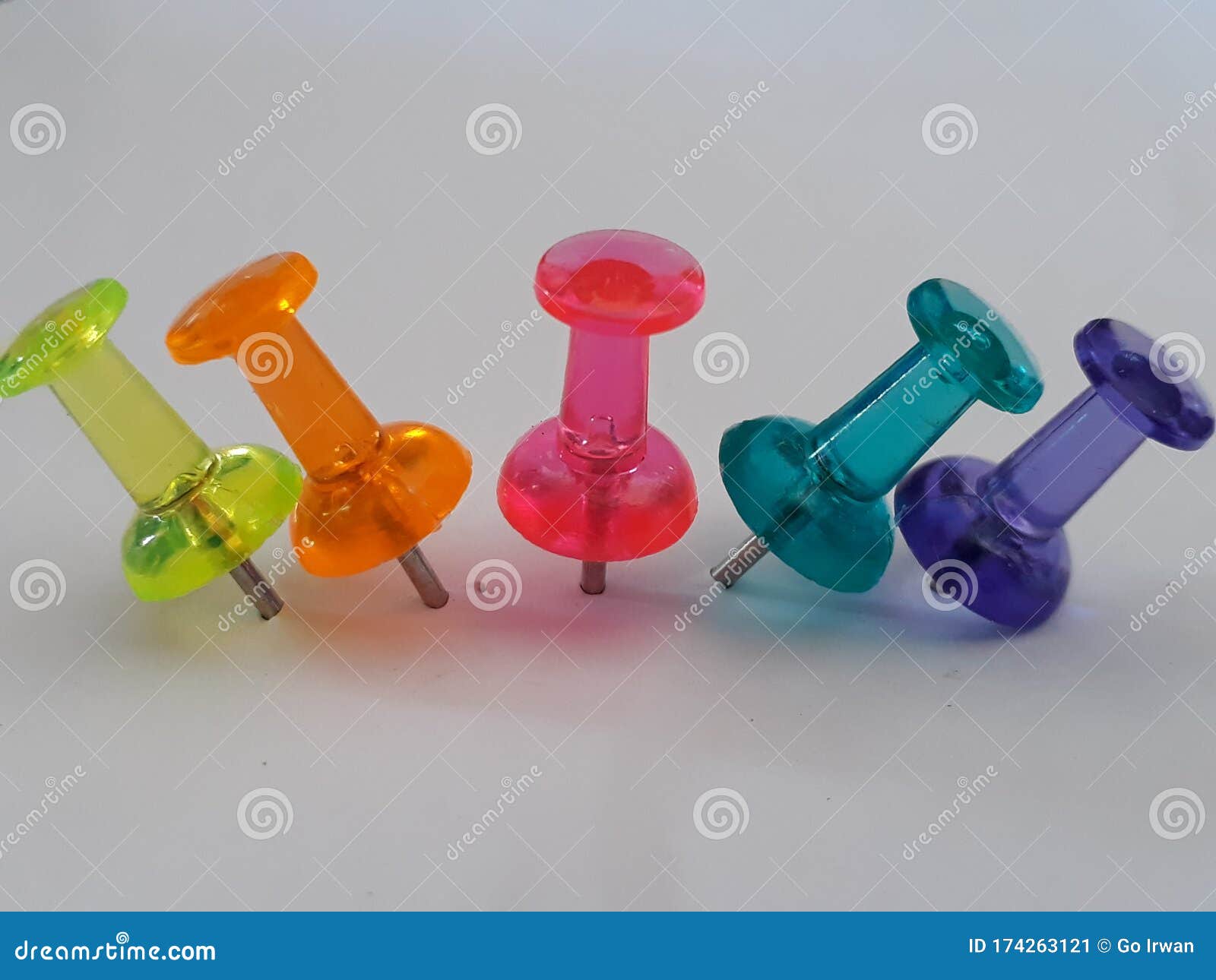 Colour Push Button In Line Royalty-Free Stock Image | CartoonDealer.com ...
