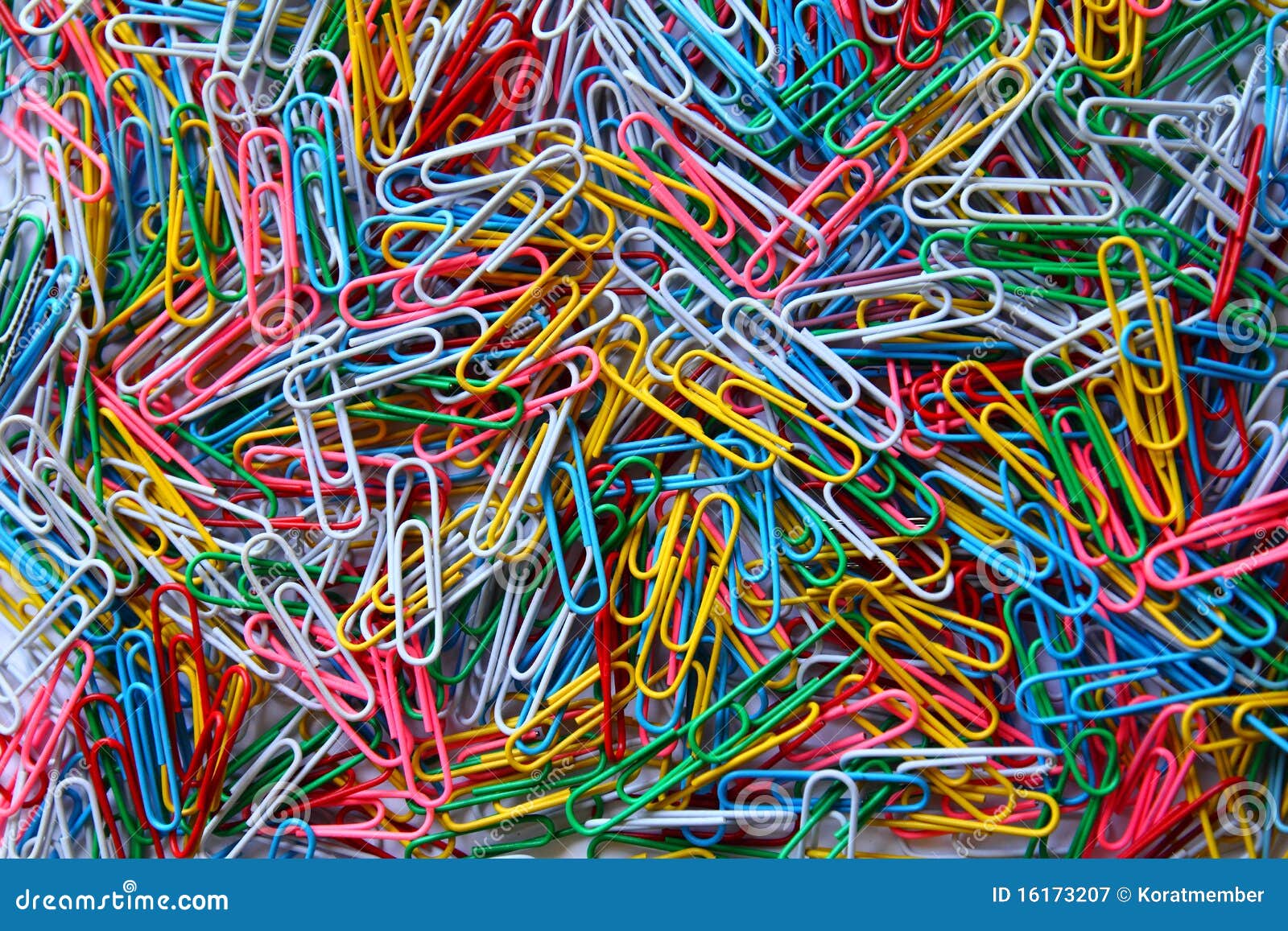 Multi colour paper clips stock image. Image of blank - 16173207