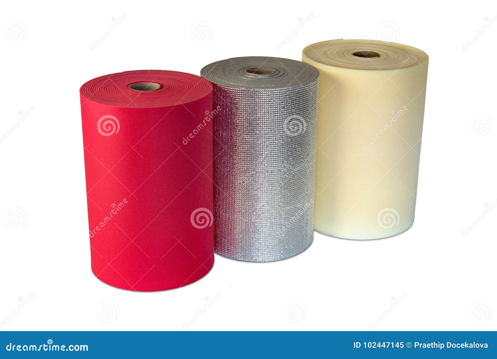 Multi Colour Rolls Polyethylene Material Shockproof Foam Stock Image ...