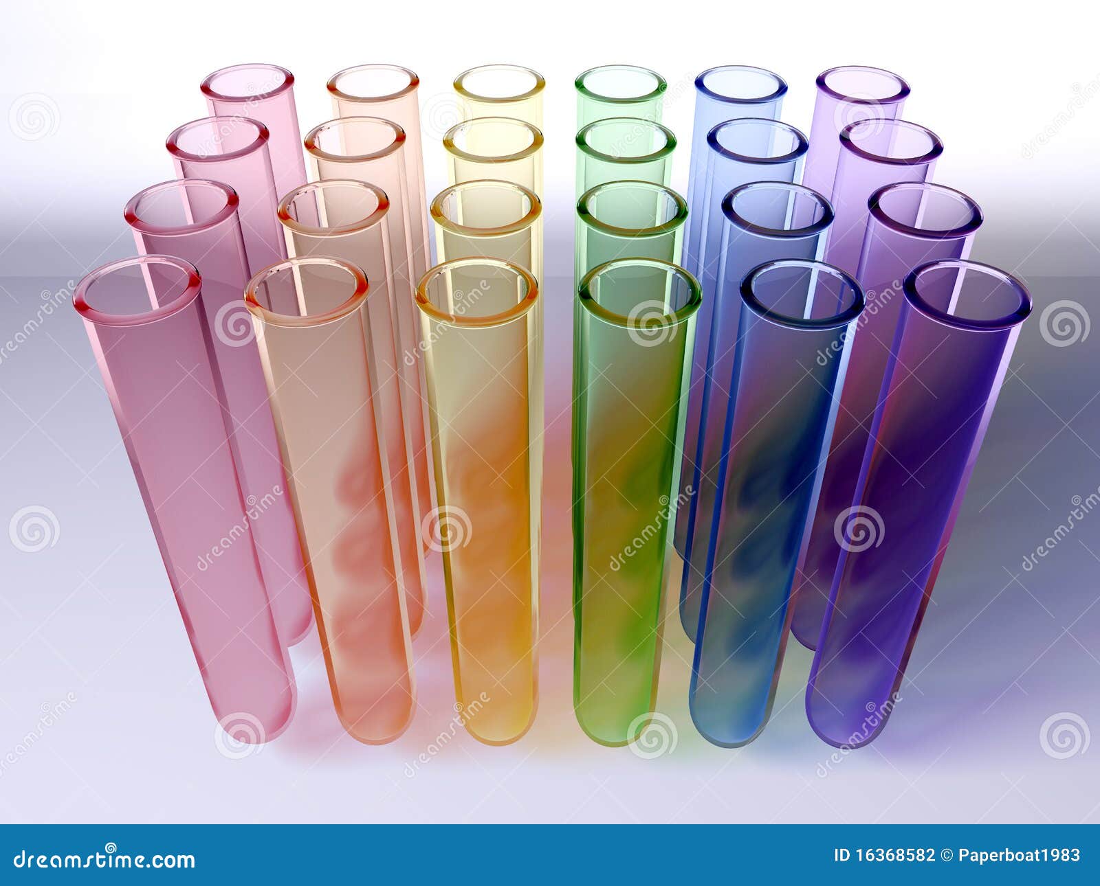 Multi colour test tubes stock illustration. Illustration of pigment ...