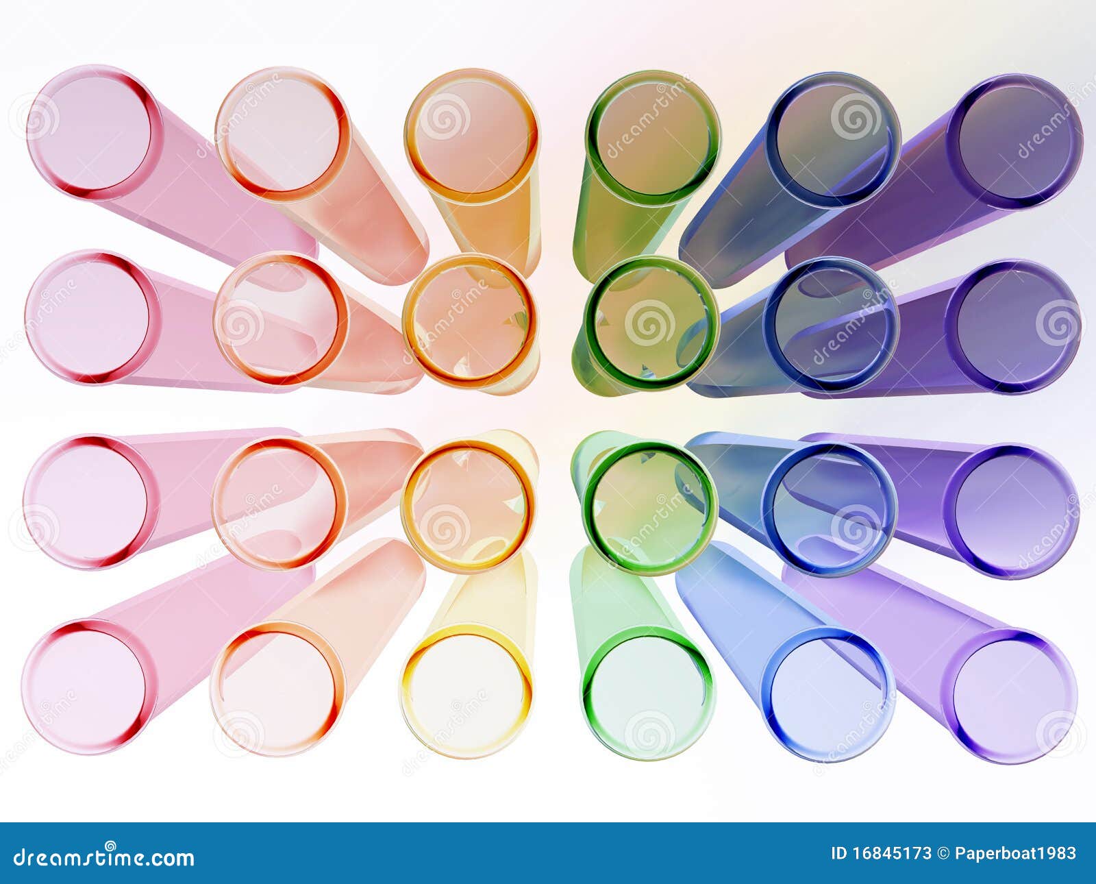 Multi colour test tubes stock illustration. Illustration of research ...