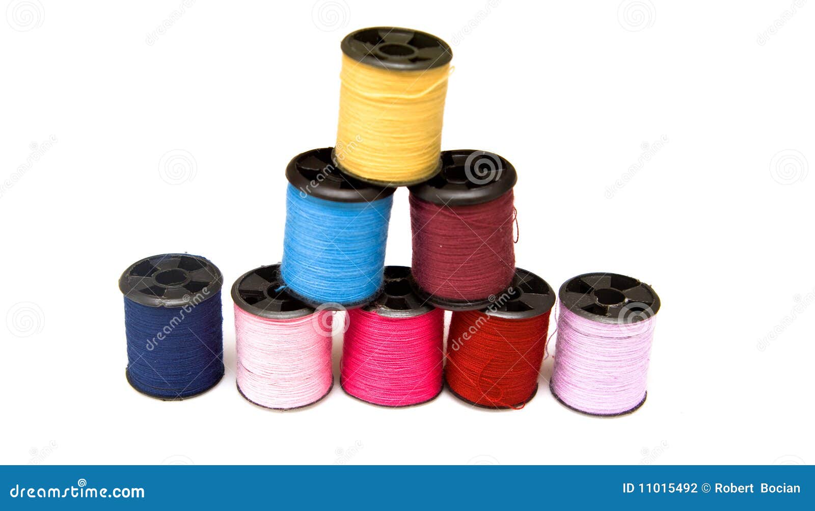 Multi colour threads stock photo. Image of close, fabric - 11015492