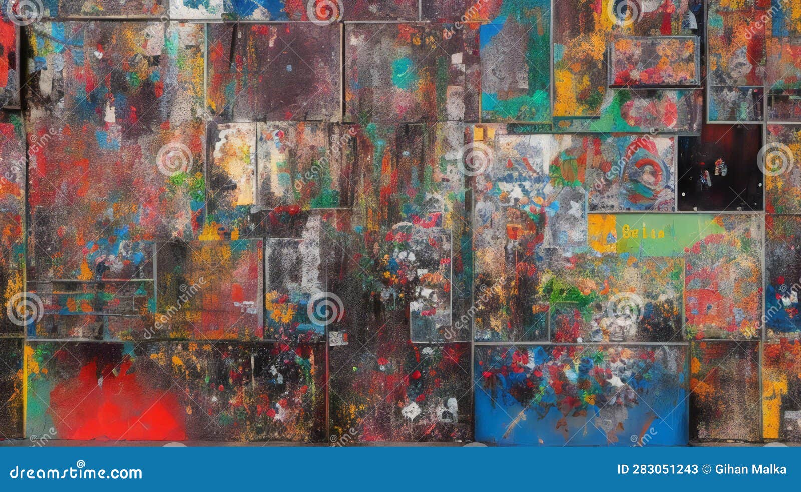 Multi Colour Wall Banner Backdrop Background Web Design Stock ...