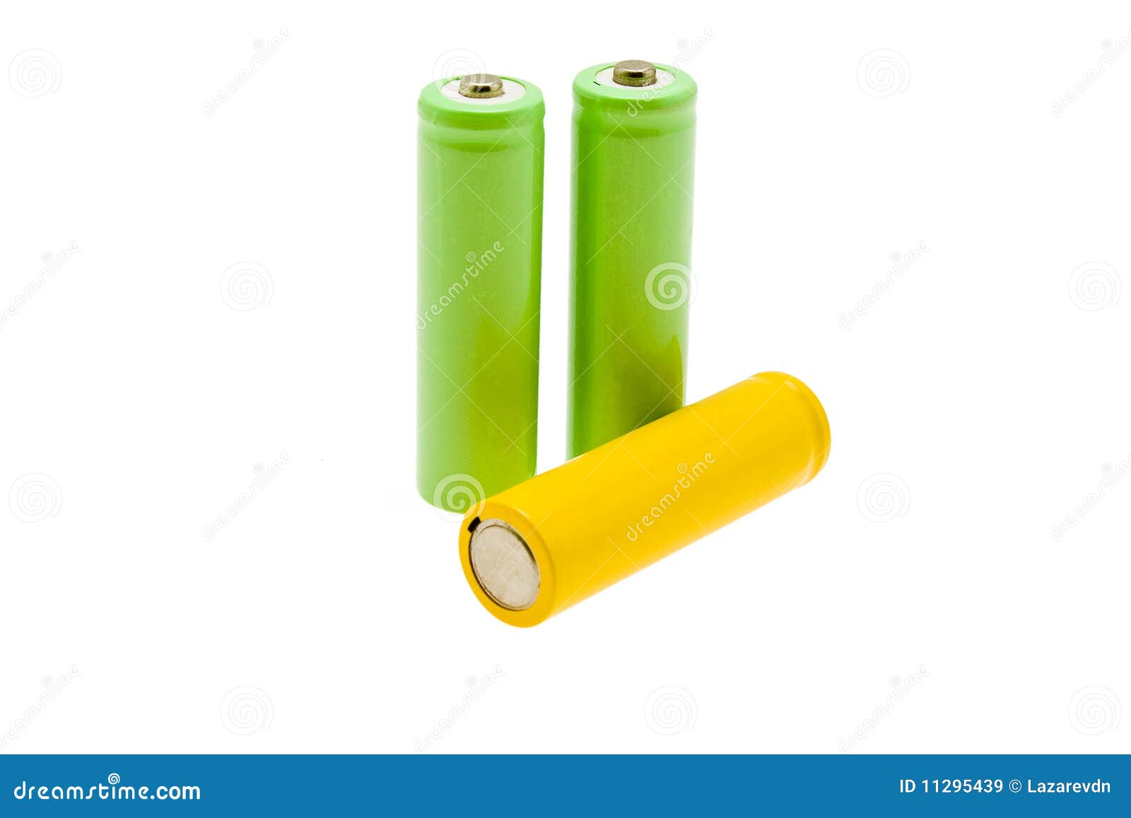 Multi-coloured batteries stock image. Image of filet - 11295439