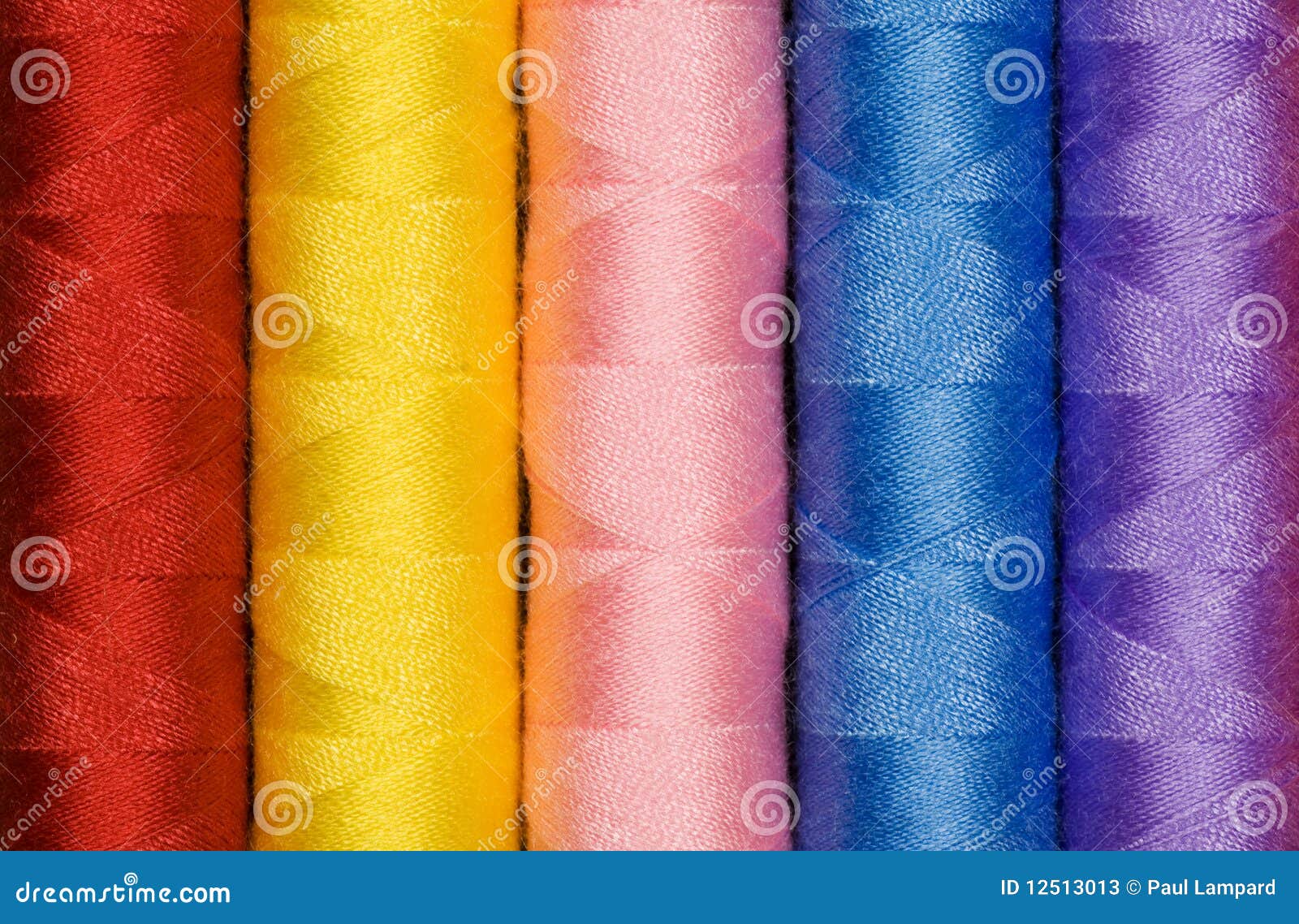 Multi coloured cotton stock image. Image of reel, pink - 12513013