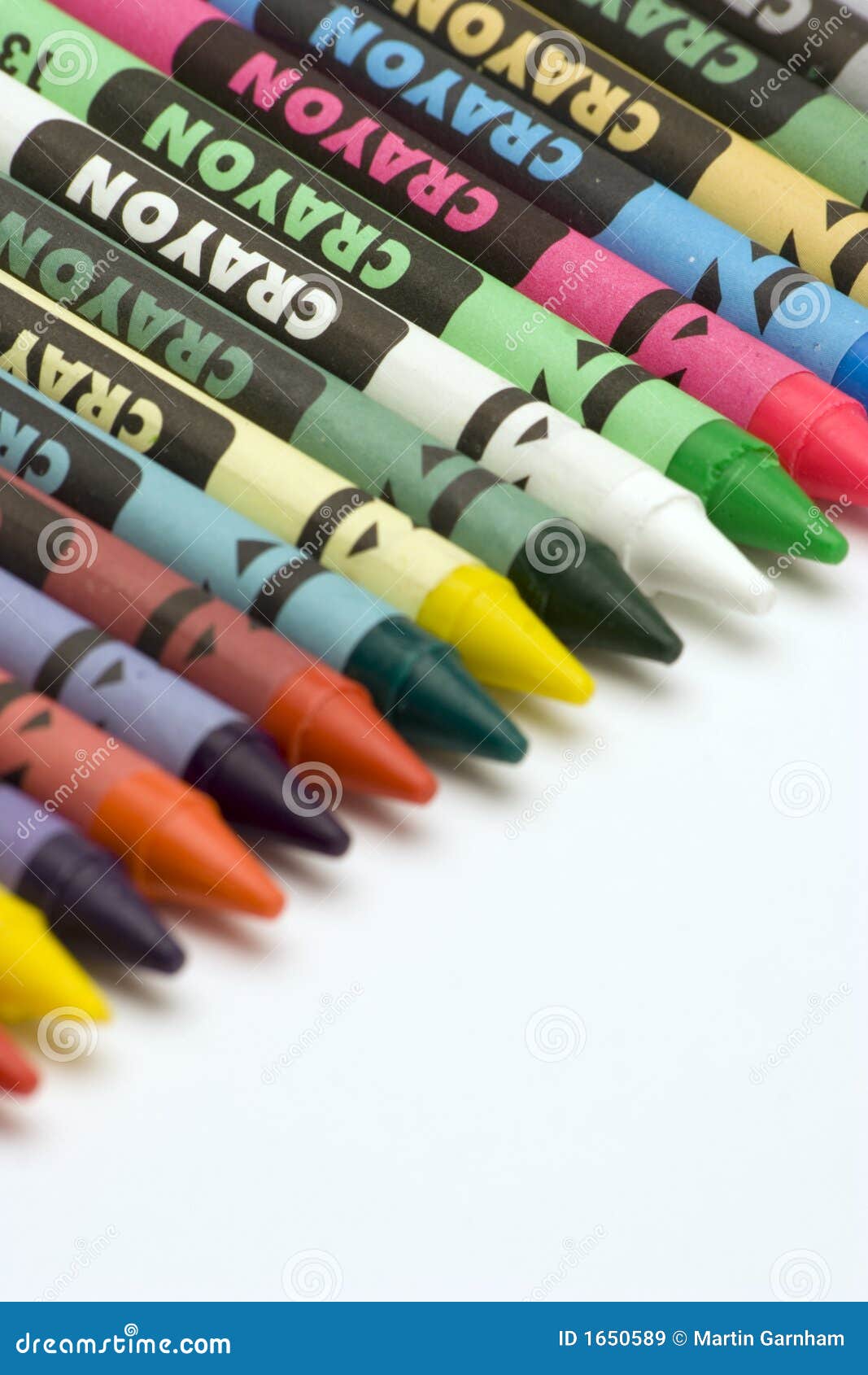 Multi Coloured Crayons stock image. Image of creative - 1650589