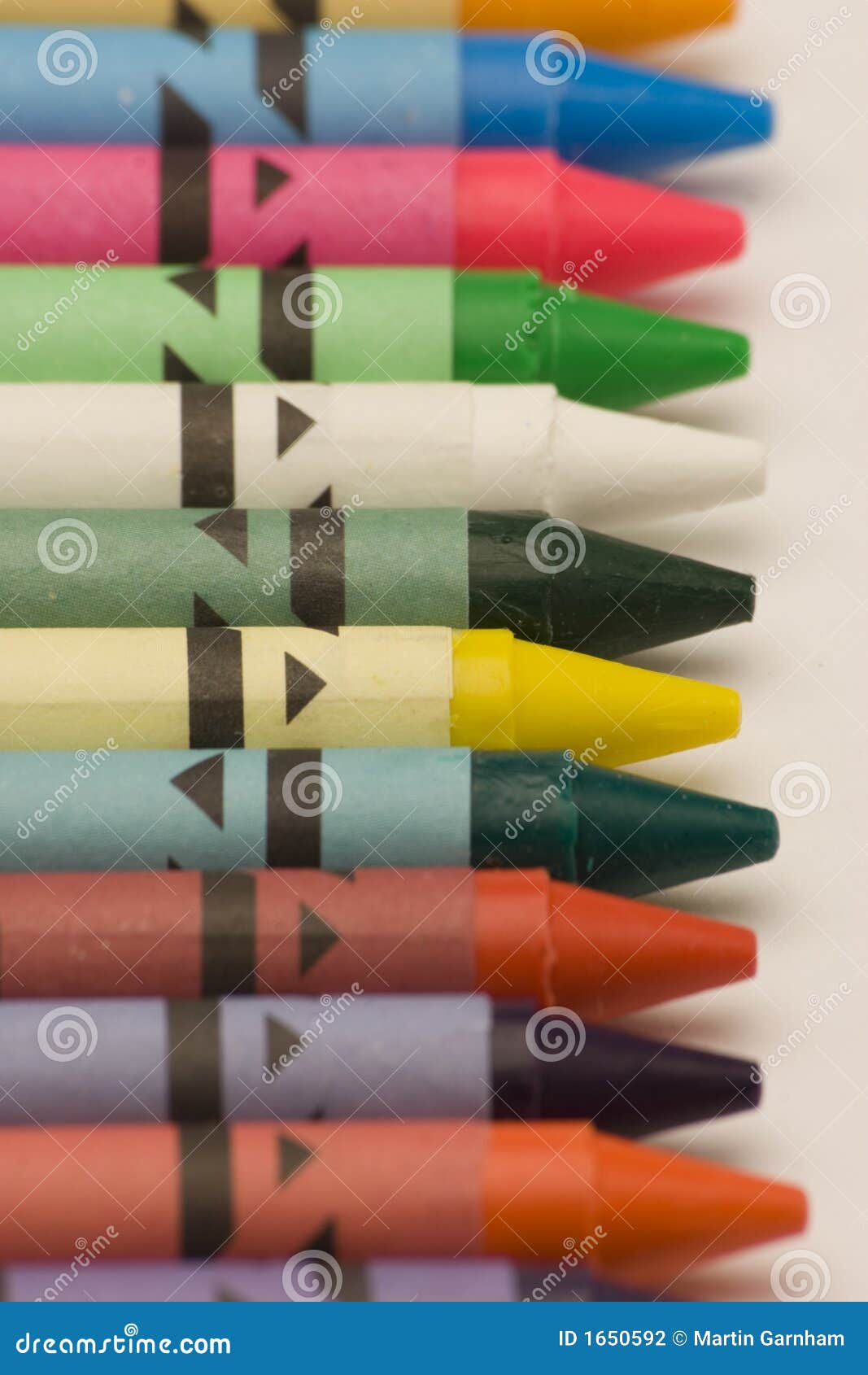 Multi Coloured Crayons stock photo. Image of education - 1650592